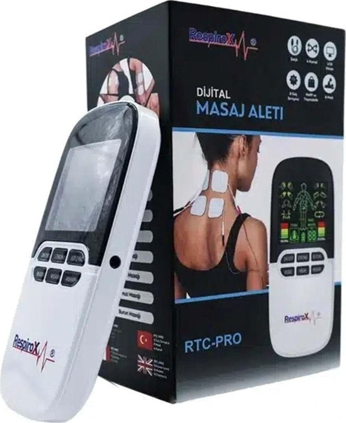 Respirox Şarjlı Tens Ems Masaj Cihazı Rtc-Pro - idefix