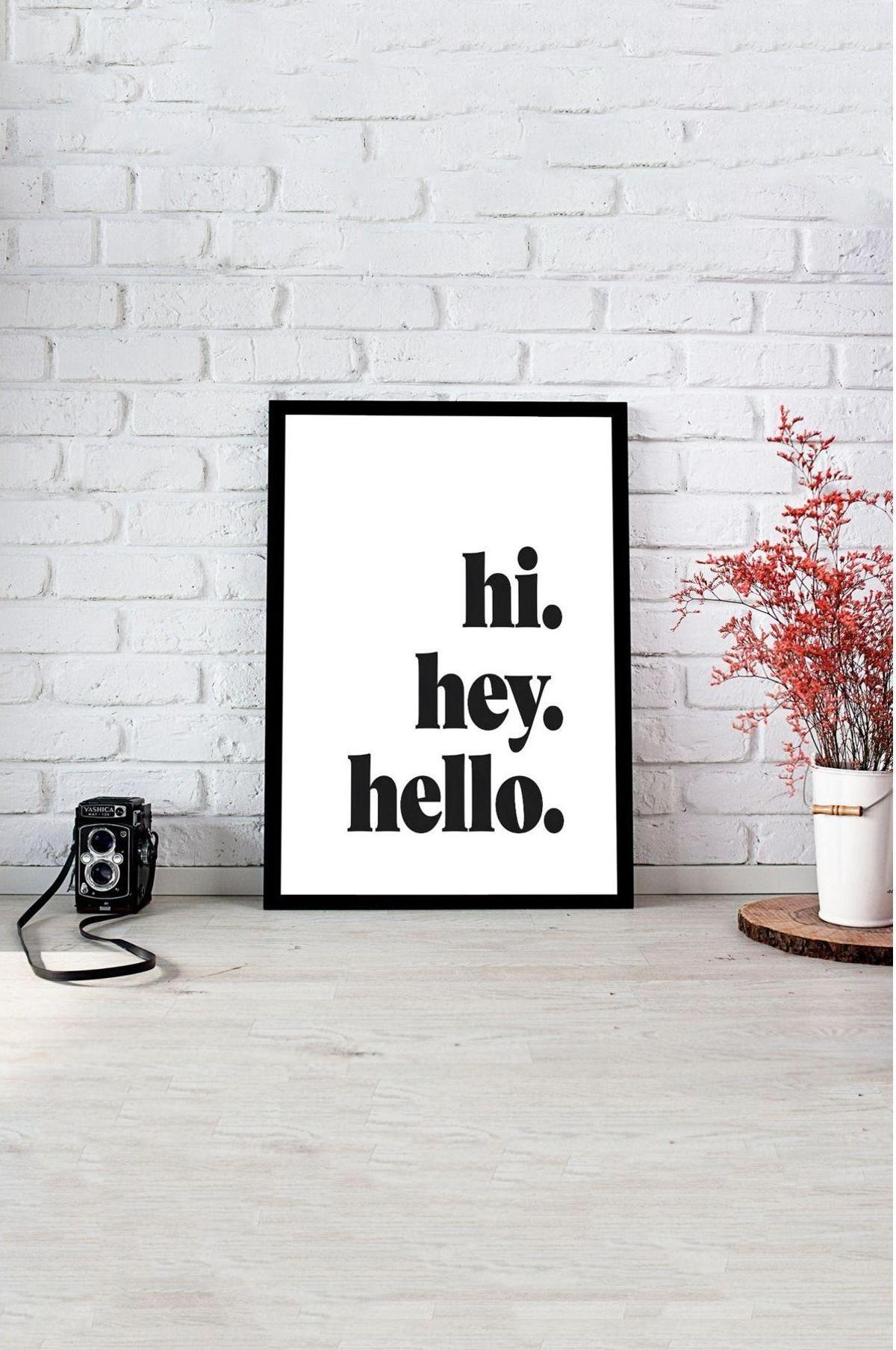 Kututr Tek Tablo Çerçeve Görünümlü Ahşap Duvar Tablosu A4 - idefix