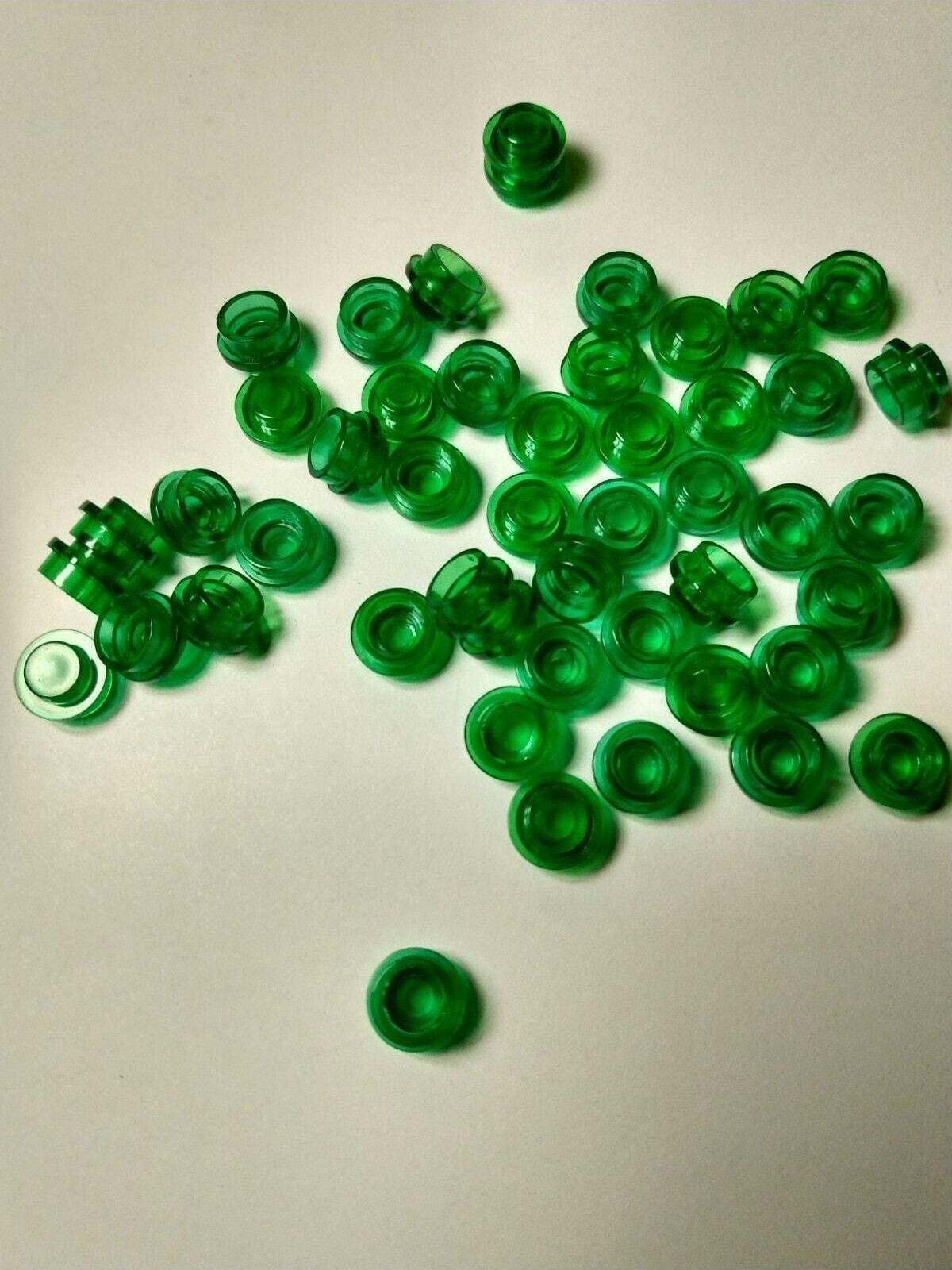 LEGO Orjinal Aksesuar Custom Moc Creator Plate 1 X 1 Şeffaf Yeşil Düz ...