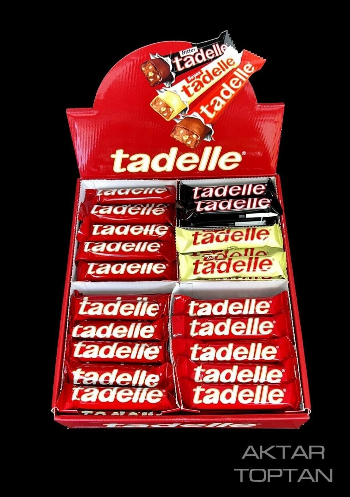 Tadelle 30 gr. Çikolata Tezgah Üstü Stand 80 Adet Çikolata