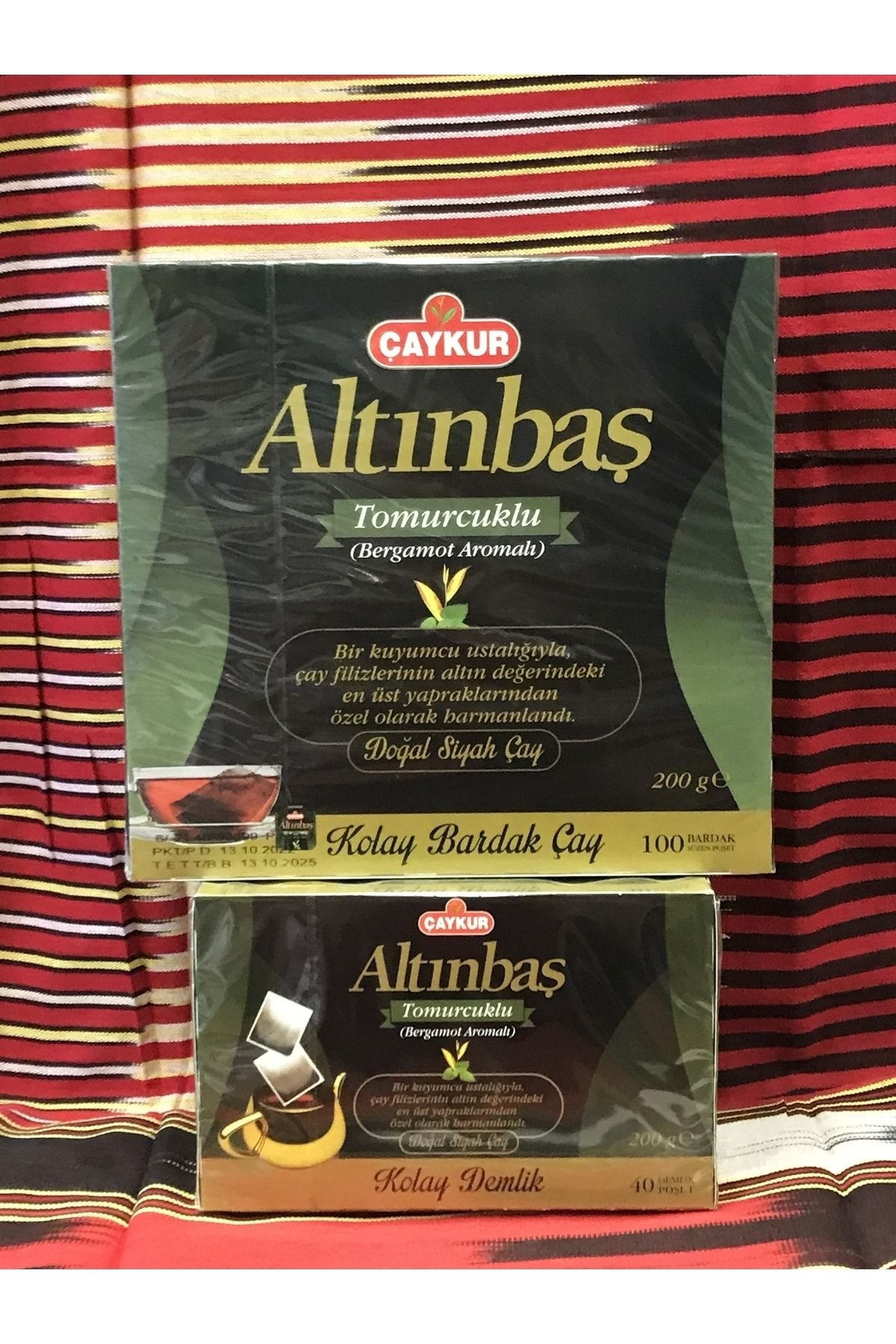 Çaykur Altınbaş Bergomat Aromalı Demlik Poşet (200g) ve Süzen Poşet Çay ...