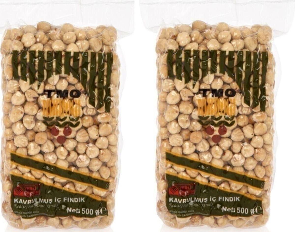 TMO Kavrulmuş Iç Fındık Vakumlu Paket 1 Kg 500 Gr X 2 Adet - idefix