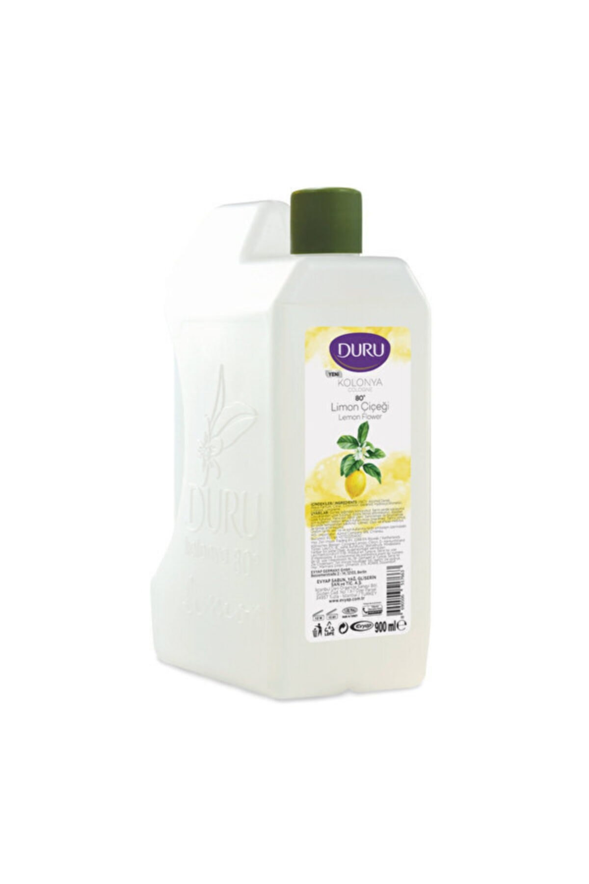 Duru Limon Kolonya Bidon 80 Derece 900 ml - idefix