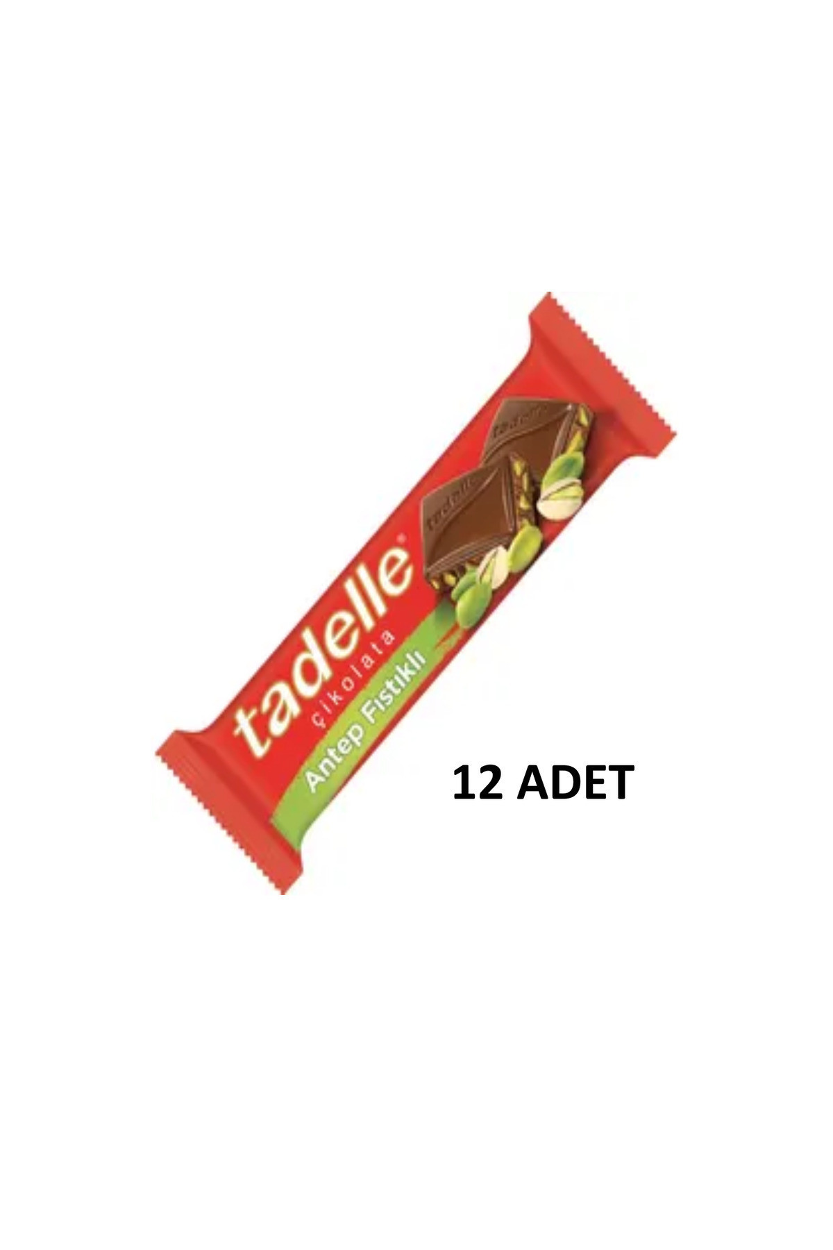 Tadelle 30 gr Antep Fıstıklı Bol Sütlü Tablet Çikolata 12 adet - idefix