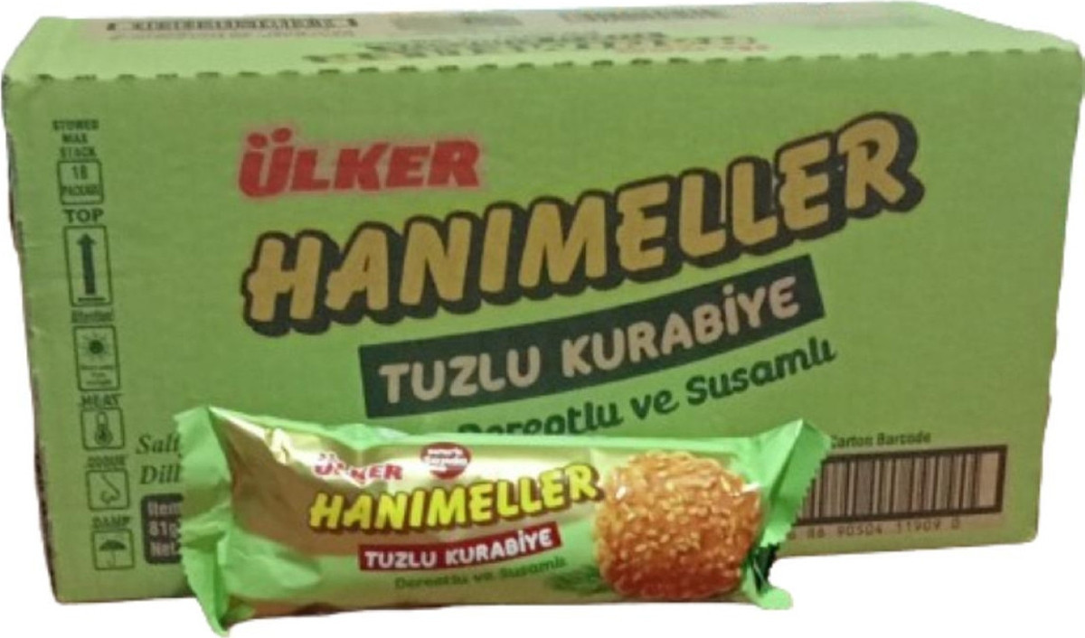 Ülker Hanımeller Tuzlu Kurabiye Dereotlu Ve Susamlı