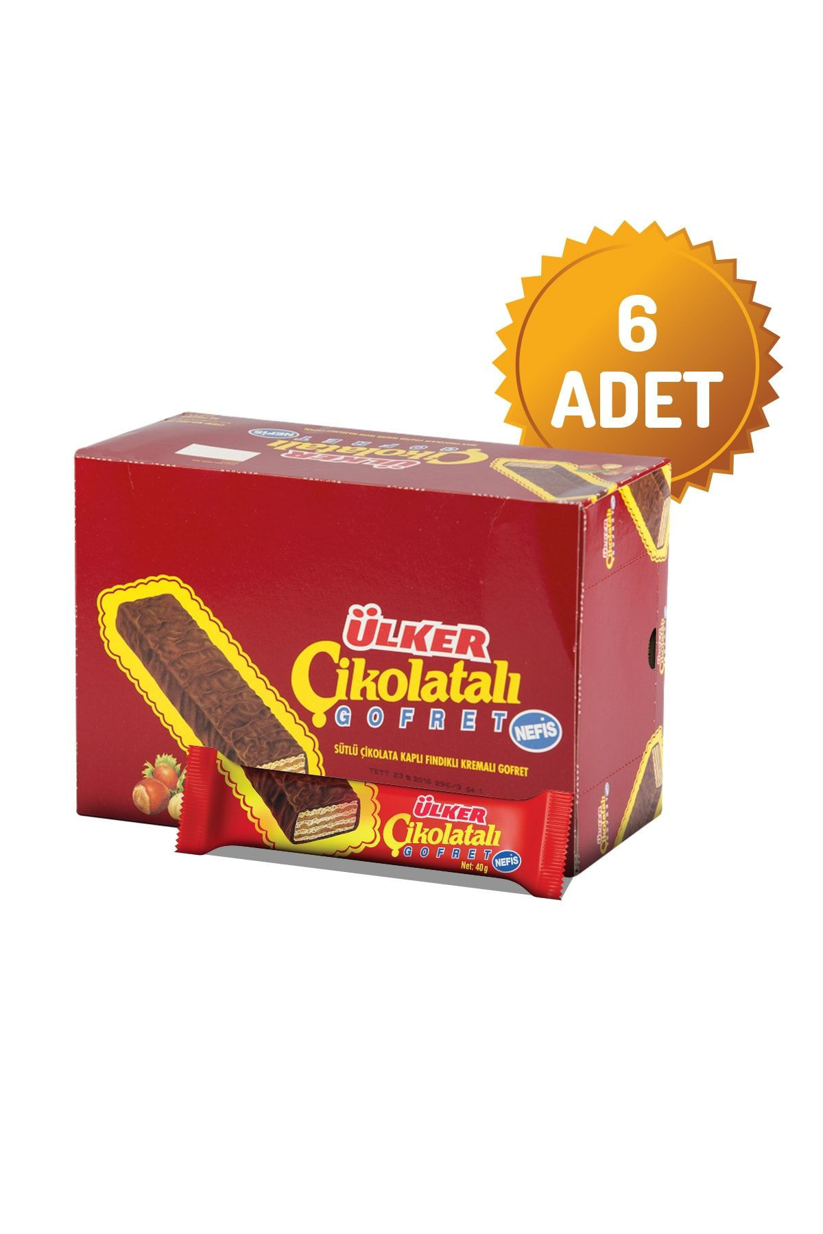 Ülker Çikolatalı Gofret 36 GR (36x6 Adet) - idefix