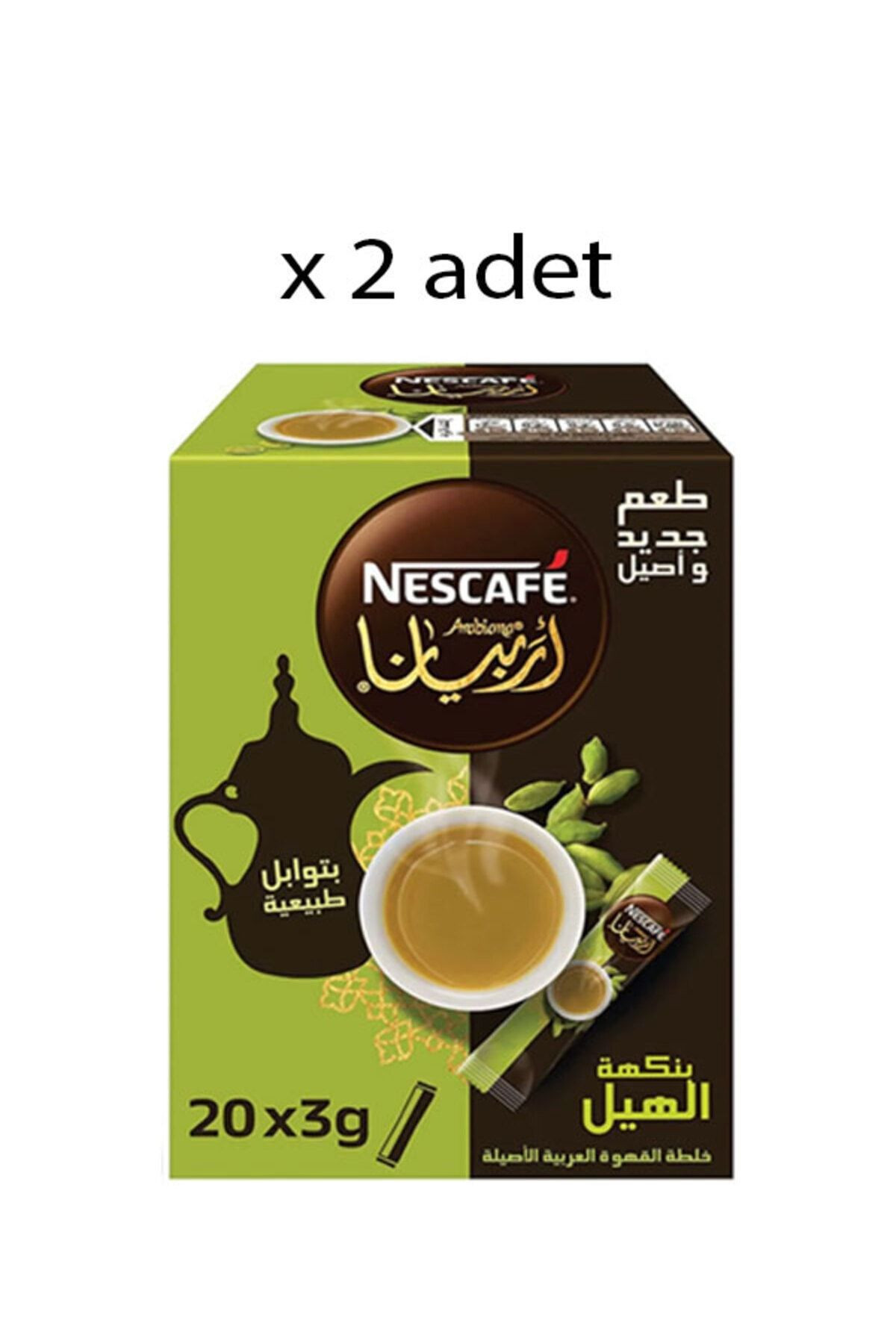 Nescafe Arabıana Instant Arabıc Coffee Mıx Wıth Cardamom Flavor (2Adet ...