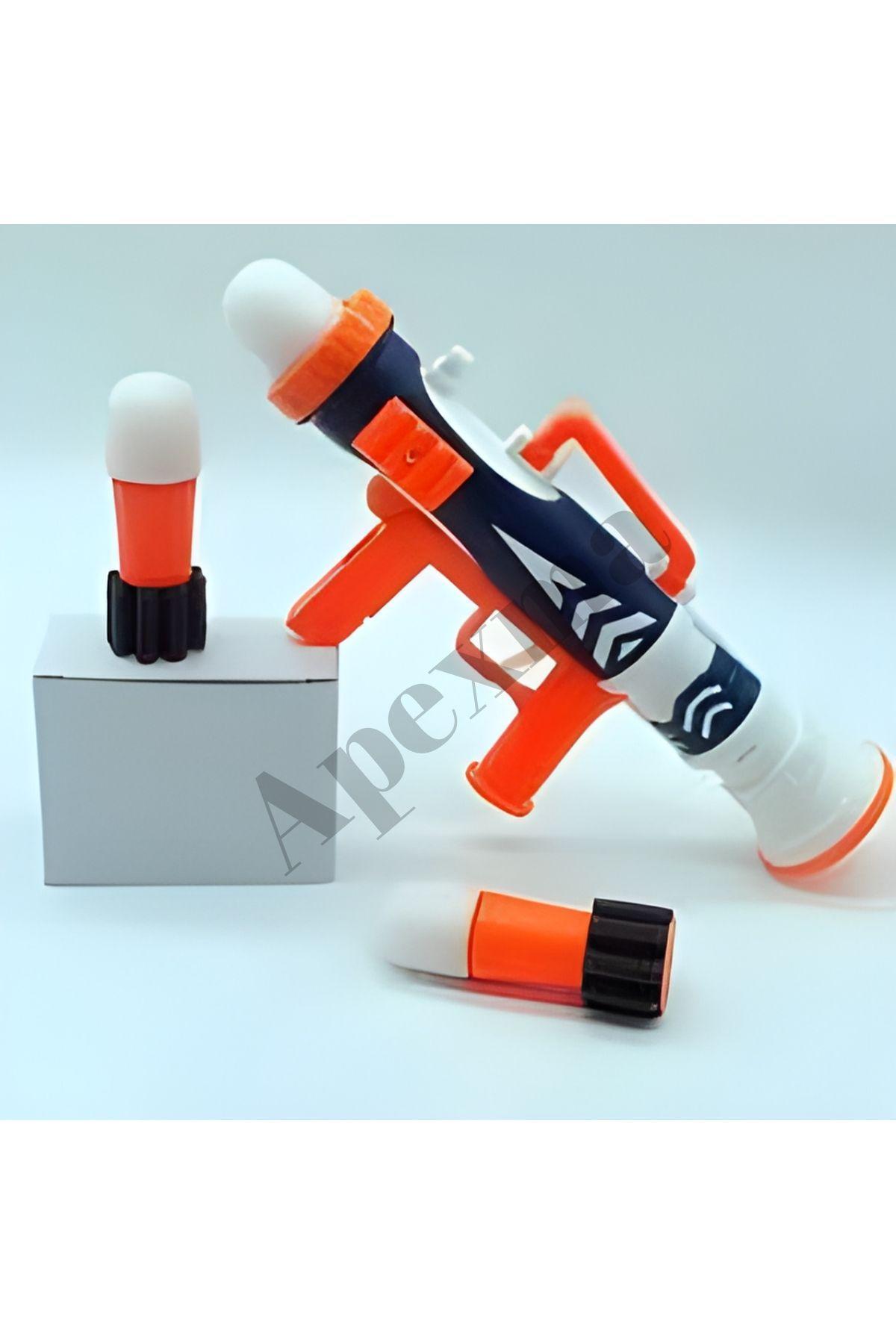 Sünger Dart Atan Bazuka Silah 25 Cm Sünger Mermi Atan Oyuncak Silah - idefix