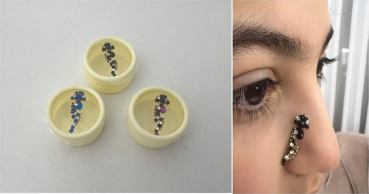Airbrush Tattoo Yapışkanlı Yüz Taşı Face Gems 3 Adet Birden Burun ...