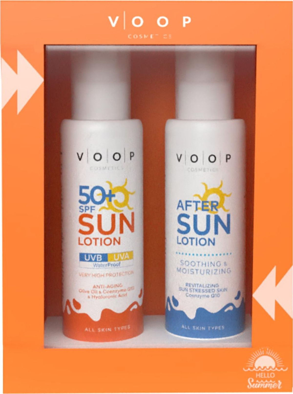 Voop Vücut Güneş Kremi Spf 50 - 150 Ml Ve Yüz Güneş Kremi - 150 Ml Ile ...