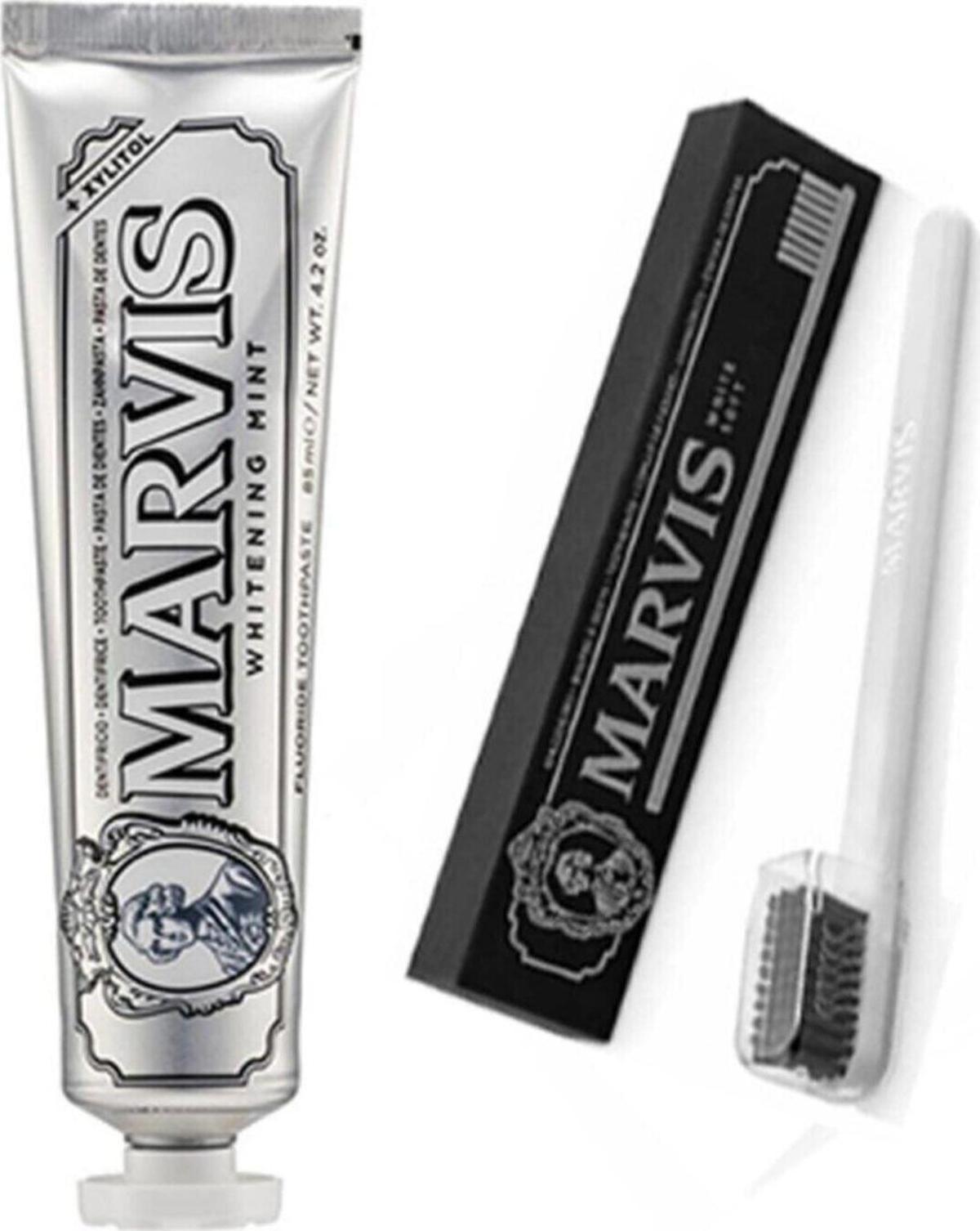 Marvis Whitening Mint Beyazlatıcı Diş Macunu 85 ml Ve White Soft Diş ...