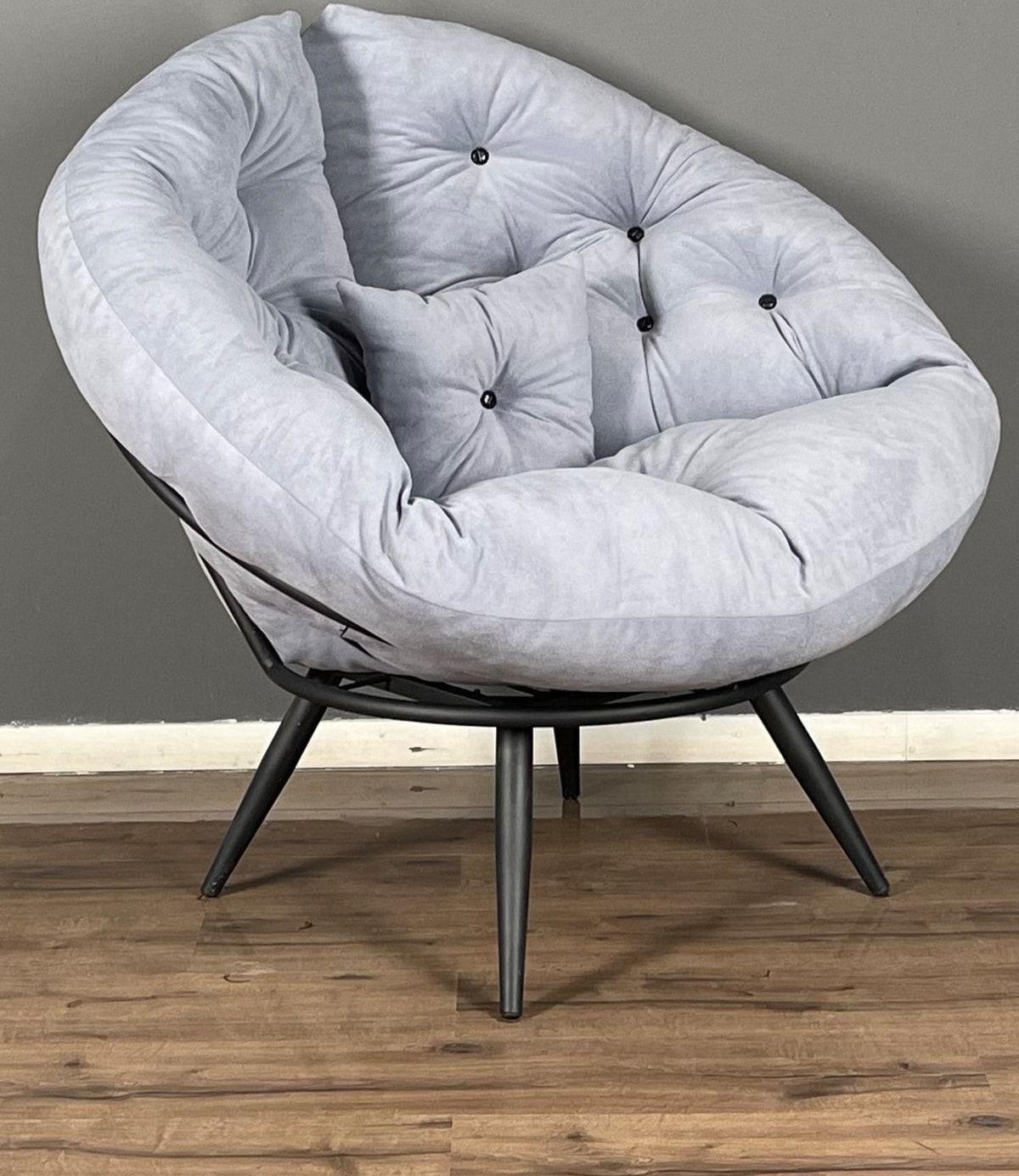 Floki Tekli Koltuk Berjer Gri - idefix