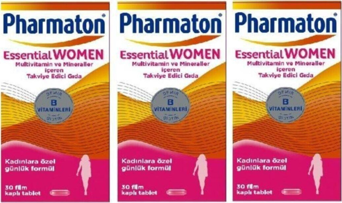 Pharmaton Essential Women 30 Tablet 3 Adet - idefix