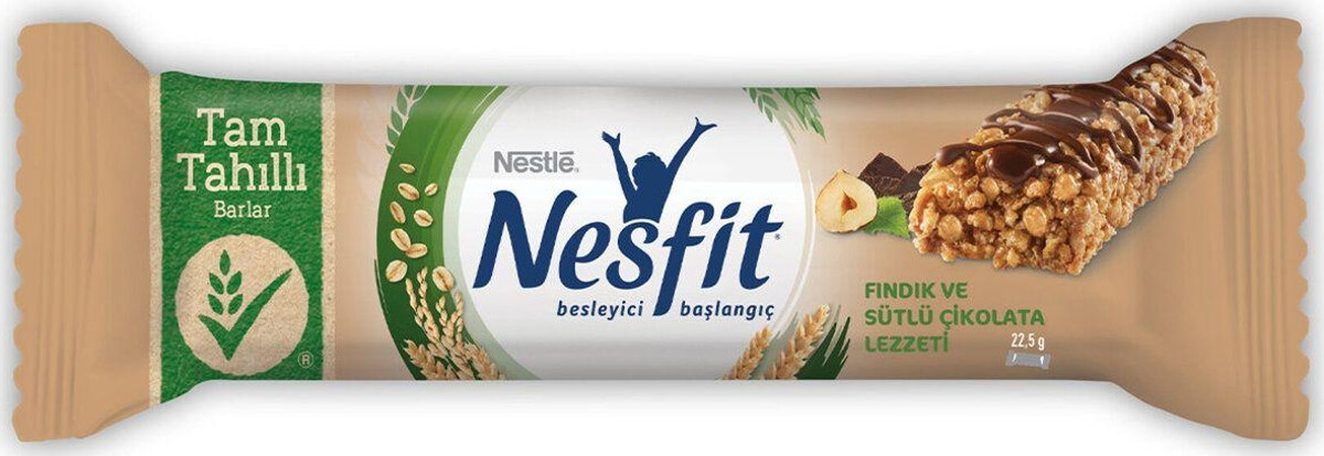 Nestle Nesfit Fındıklı Ve Sütlü Çikolatalı Bar 22,5 Gr X 16 Adet - idefix