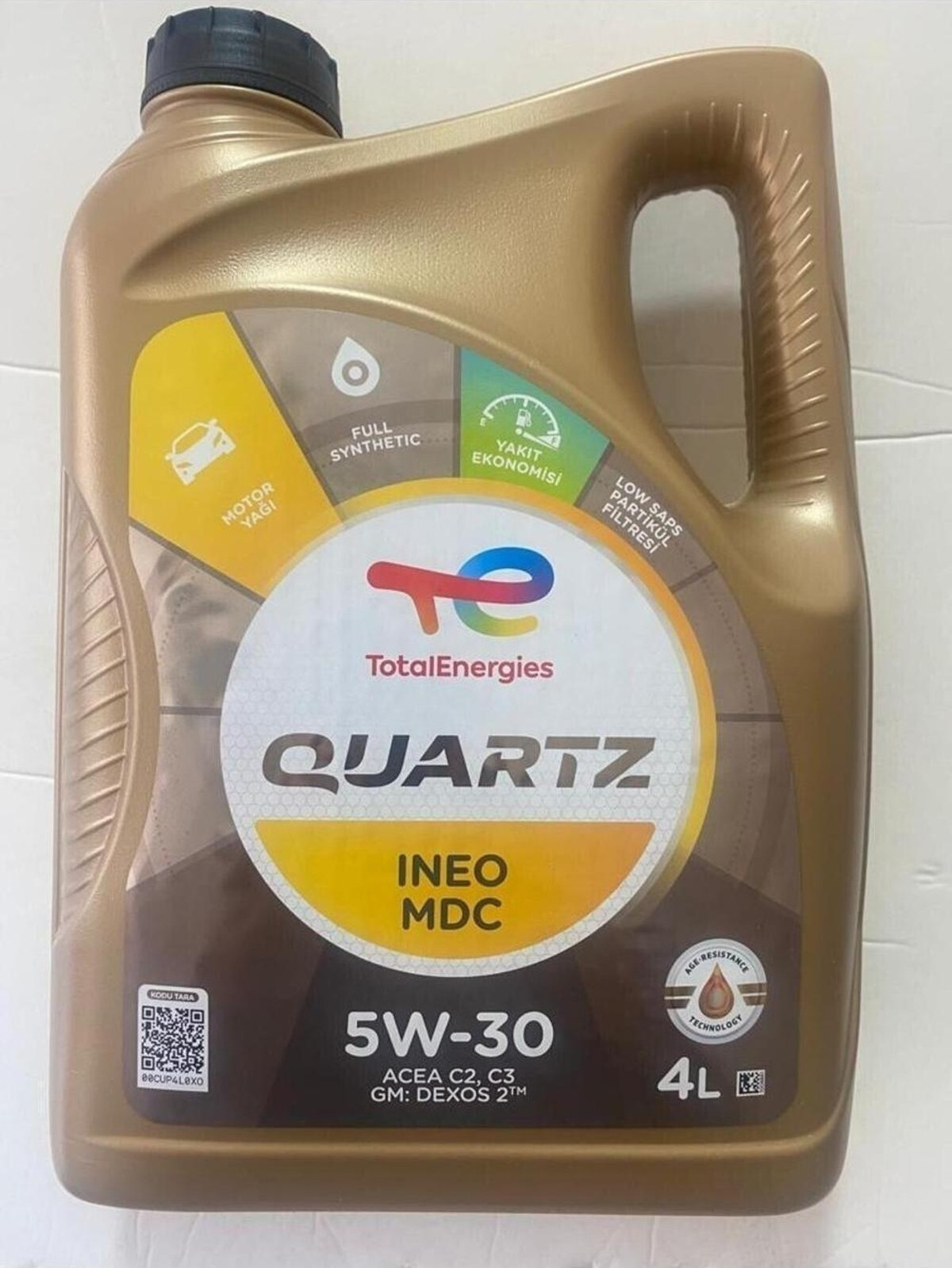 Total Quartz Ineo Mdc Dexos 2 Acea C2 C3 Dpf'li 5W-30 4 Litre Motor ...