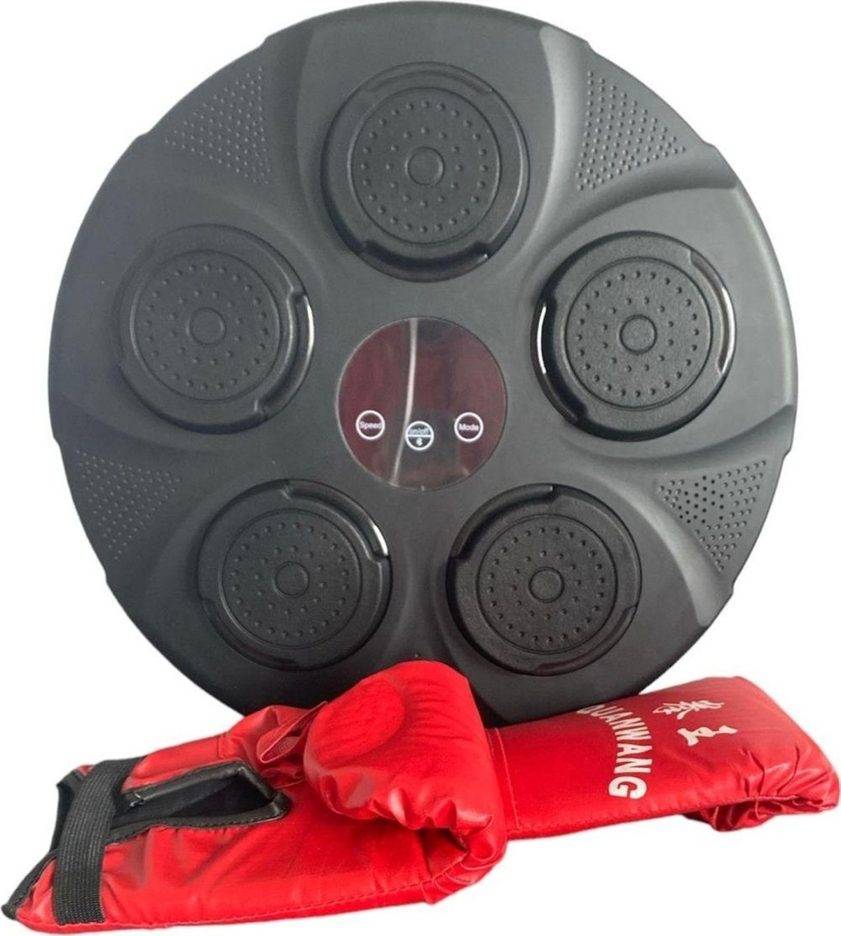 HEPİTOP Müzikli Boks Aleti Bluetooth Bağlantılı Boks Eğitim Seti Rgb Işıklı Eldiven Hediyeli ...