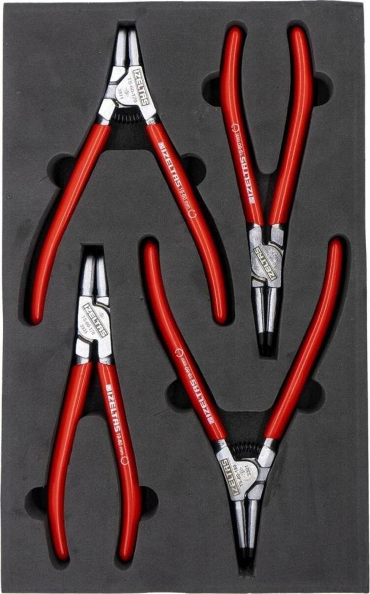 İzeltaş 3335001004 Segman Pense Seti 4 Parça - idefix