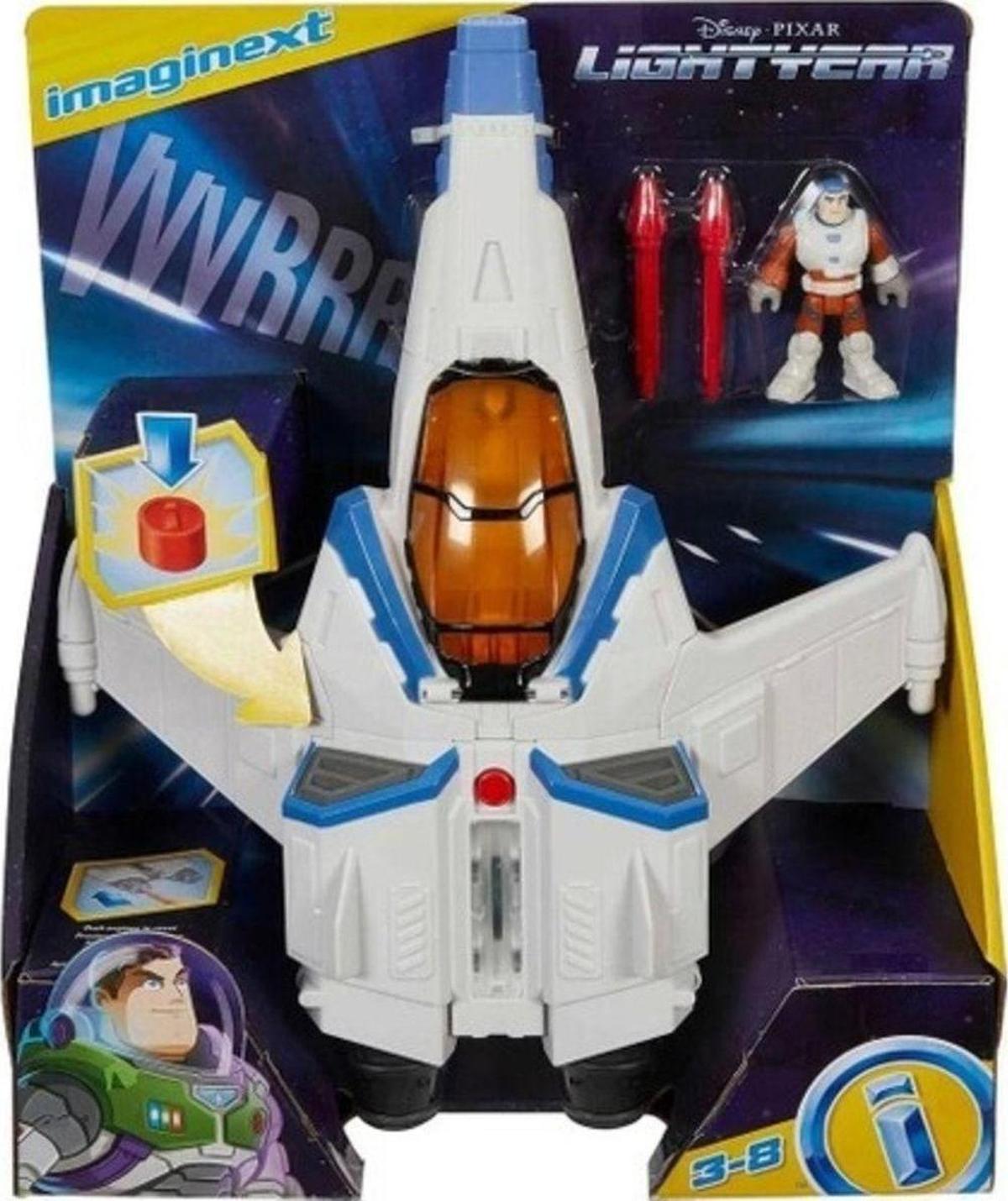Mattel Imaginext Lightyear - Buzz Ve Işıklı Sesli Uzay Aracı, Oyuncak ...