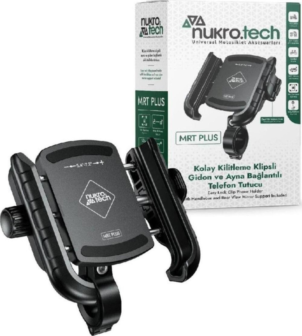 Nukrotech Mrt Plus Klipsli Motosiklet Telefon Tutucu - idefix
