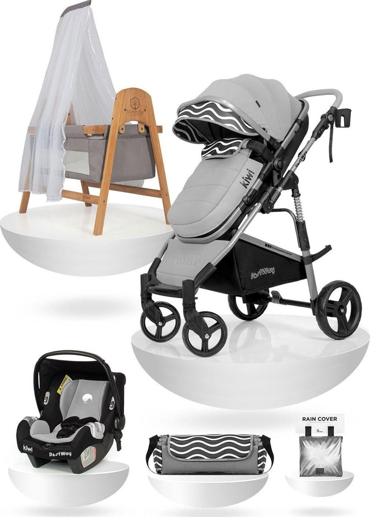Kiwi 6İn1 Yeni Doğan Set Travel Sistem Bebek Arabası Sallanabilir Anne ...