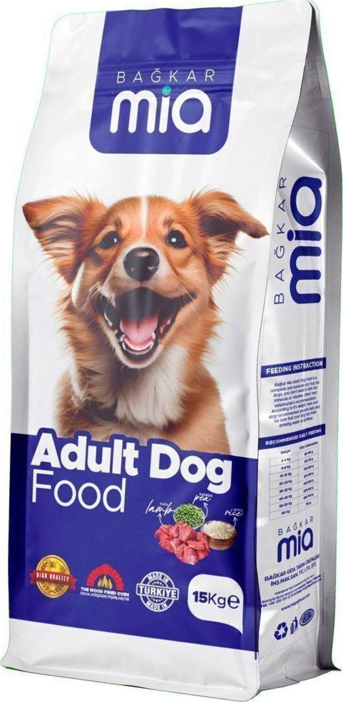 Mia Kuzu Lamb Etli Bezelyeli Pirinçli Köpek Maması 15 Kg - idefix