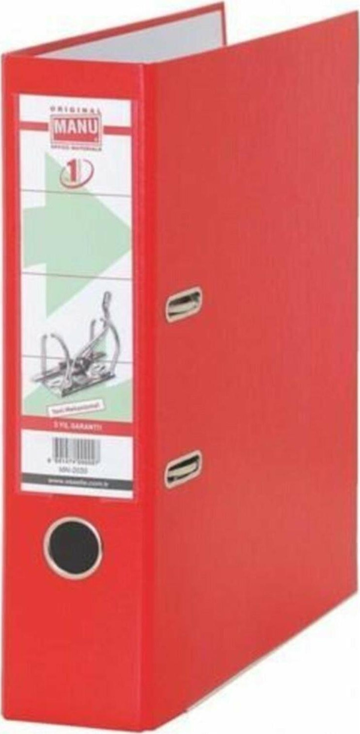 Manu Klasör Çakma Mekanizma Geniş Kırmızı 2030 (24 Lü Paket) - idefix