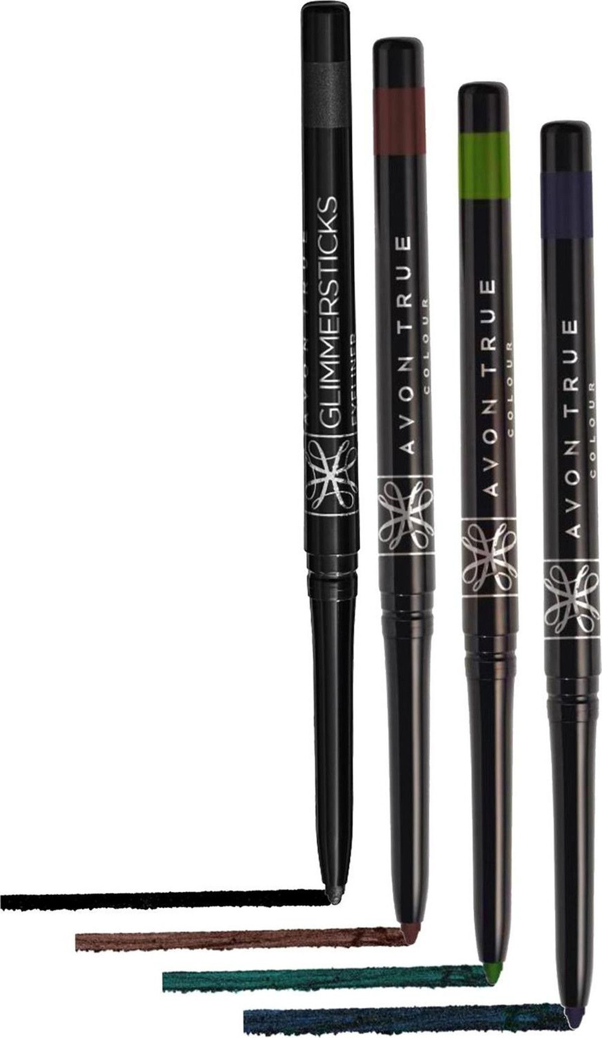 Avon Glimmersticks Blackest Black, Cosmic Brown, Emerald ve Starry Night Blue Göz Kalemi Paketi ...