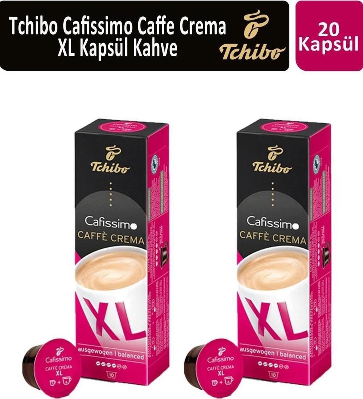 Tchibo Cafissimo Caffe Crema XL Wake Up Kapsül Kahve x 2 Adet - idefix