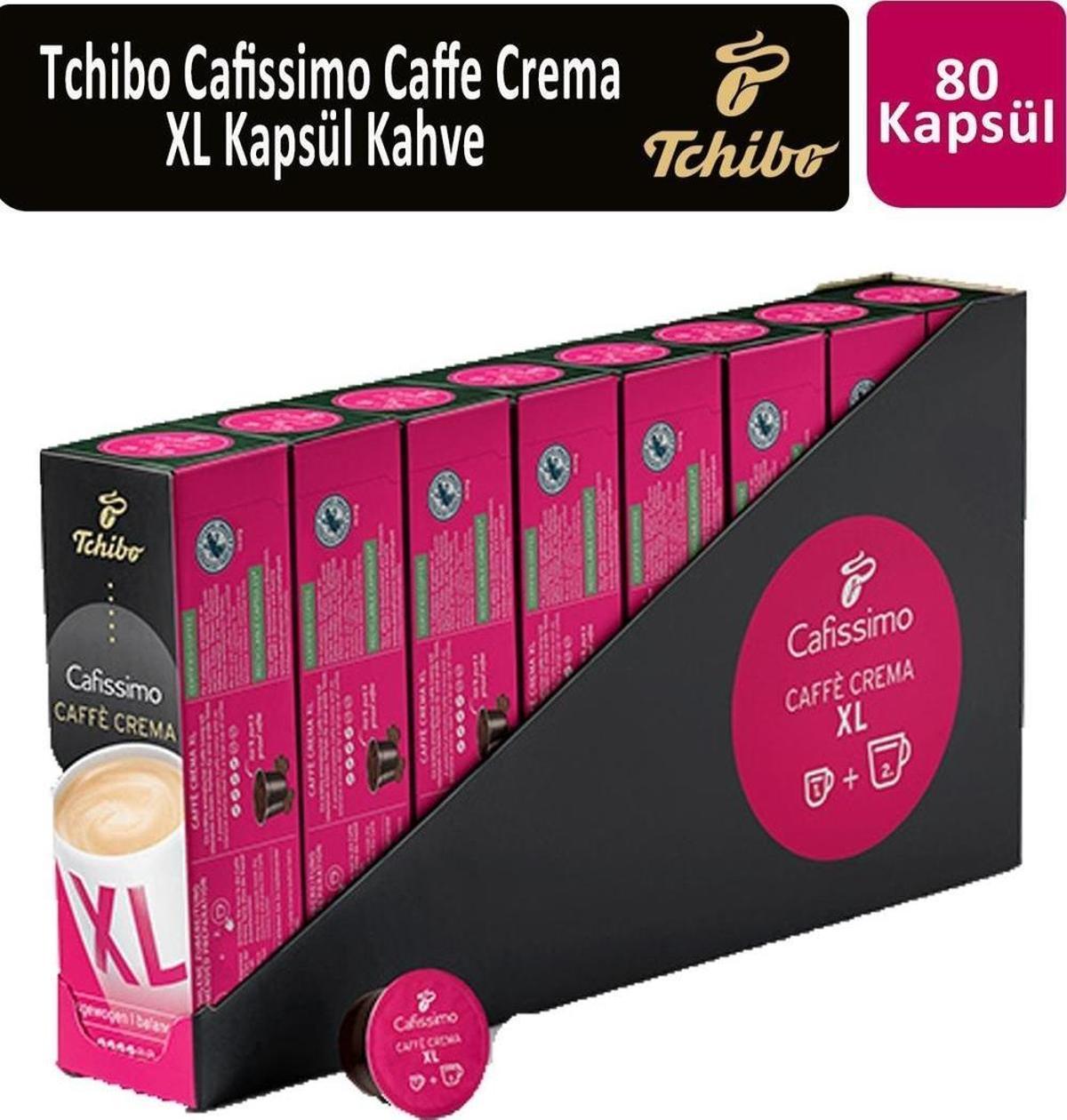 Tchibo Cafissimo Caffe Crema XL Wake Up Kapsül Kahve x 8 Adet - idefix