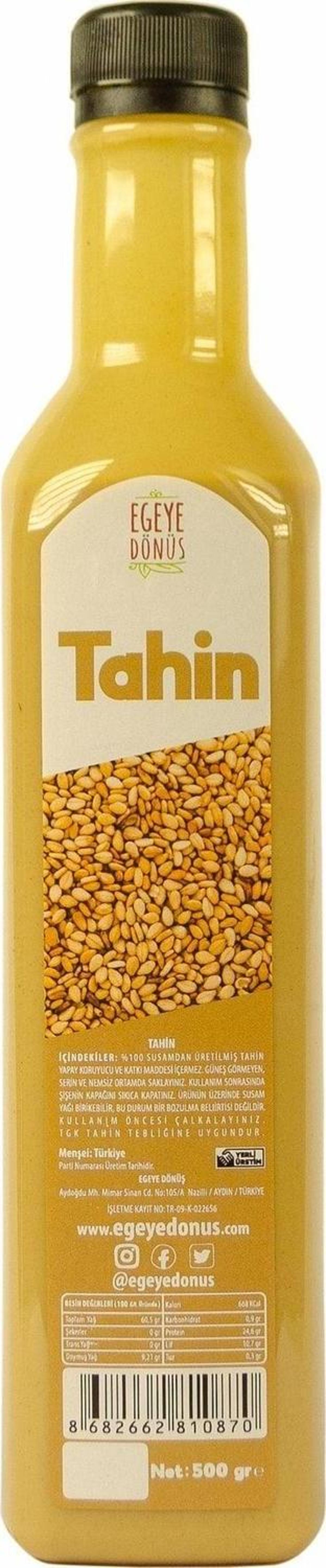 Egeye Dönüş Yöresel Tahin - 500 Gr. 1. Kalite (yüksek Aroma) Yerli ...