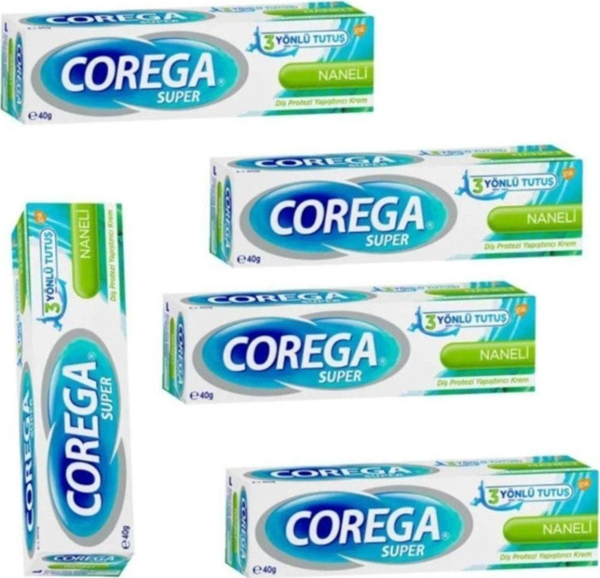 Corega Süper Protez Yapıştırıcı Krem 40grx5 Adet - idefix