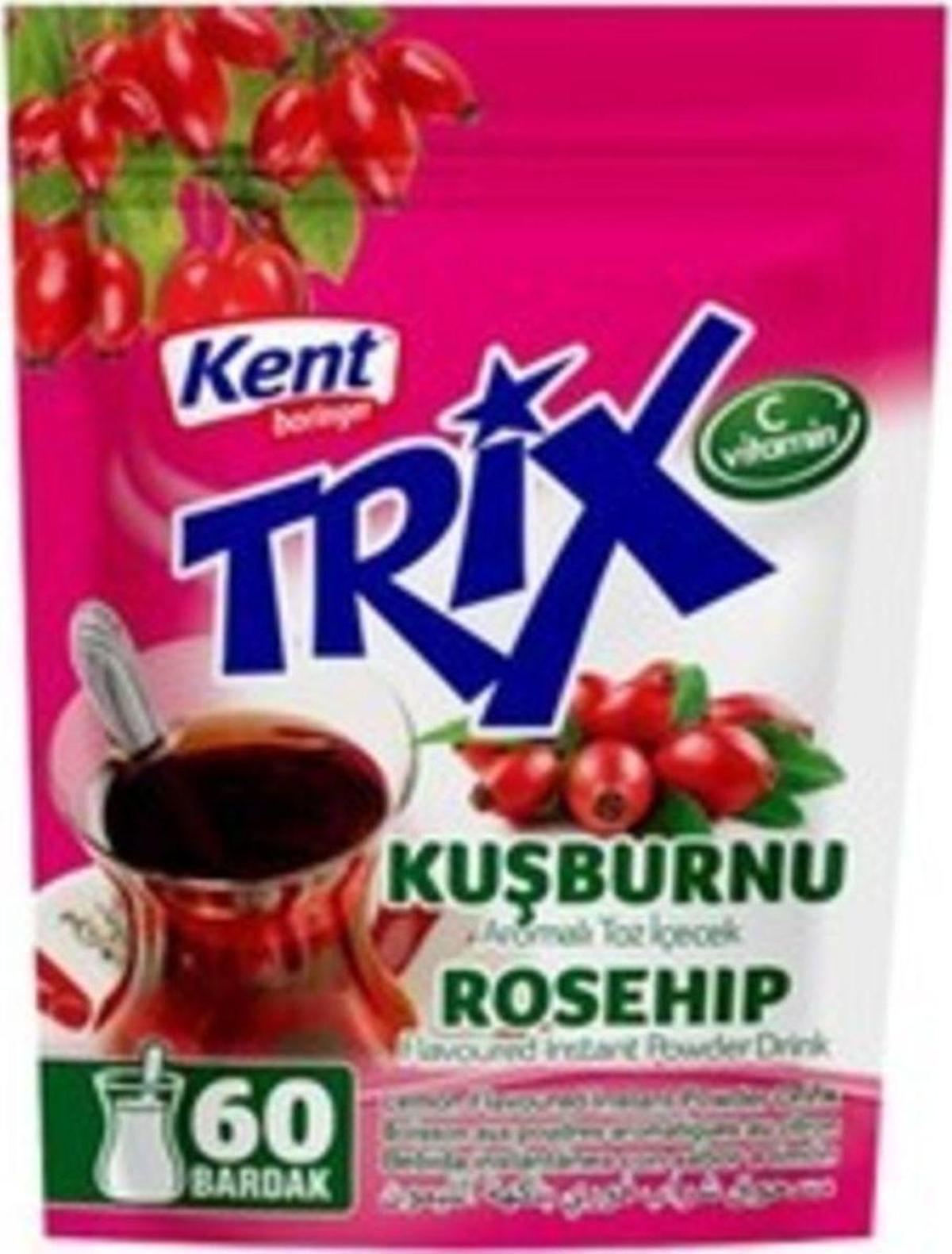 KENT Trix Kuşburnu Aromalı Toz Içecek 300 Gr 5 Adet - idefix