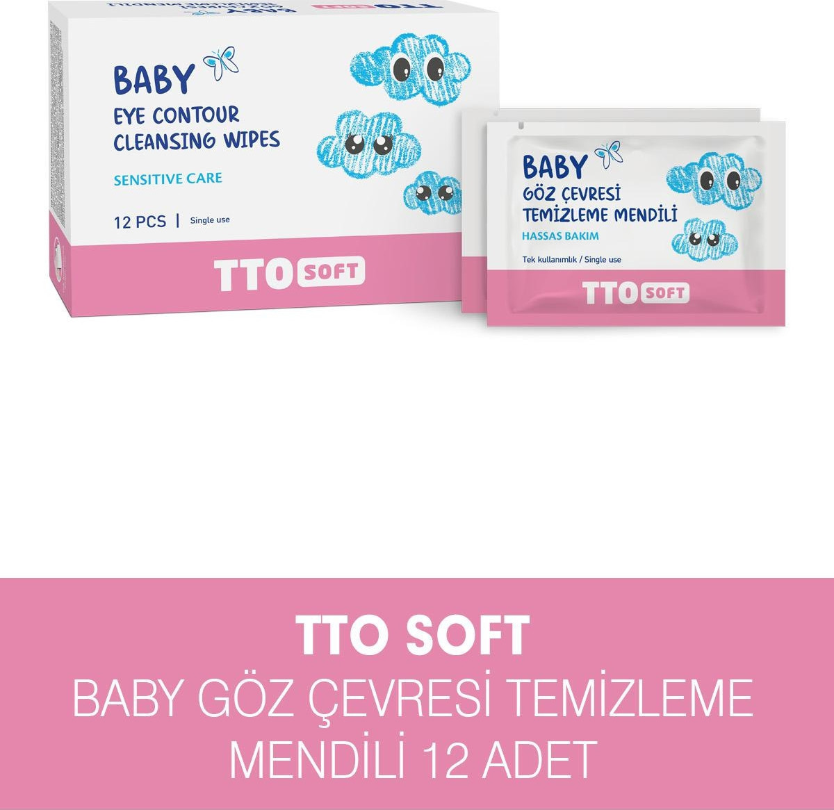 TTO SOFT BABY GÖZ ÇEVRESİ TEMİZLEME MENDİLİ - idefix