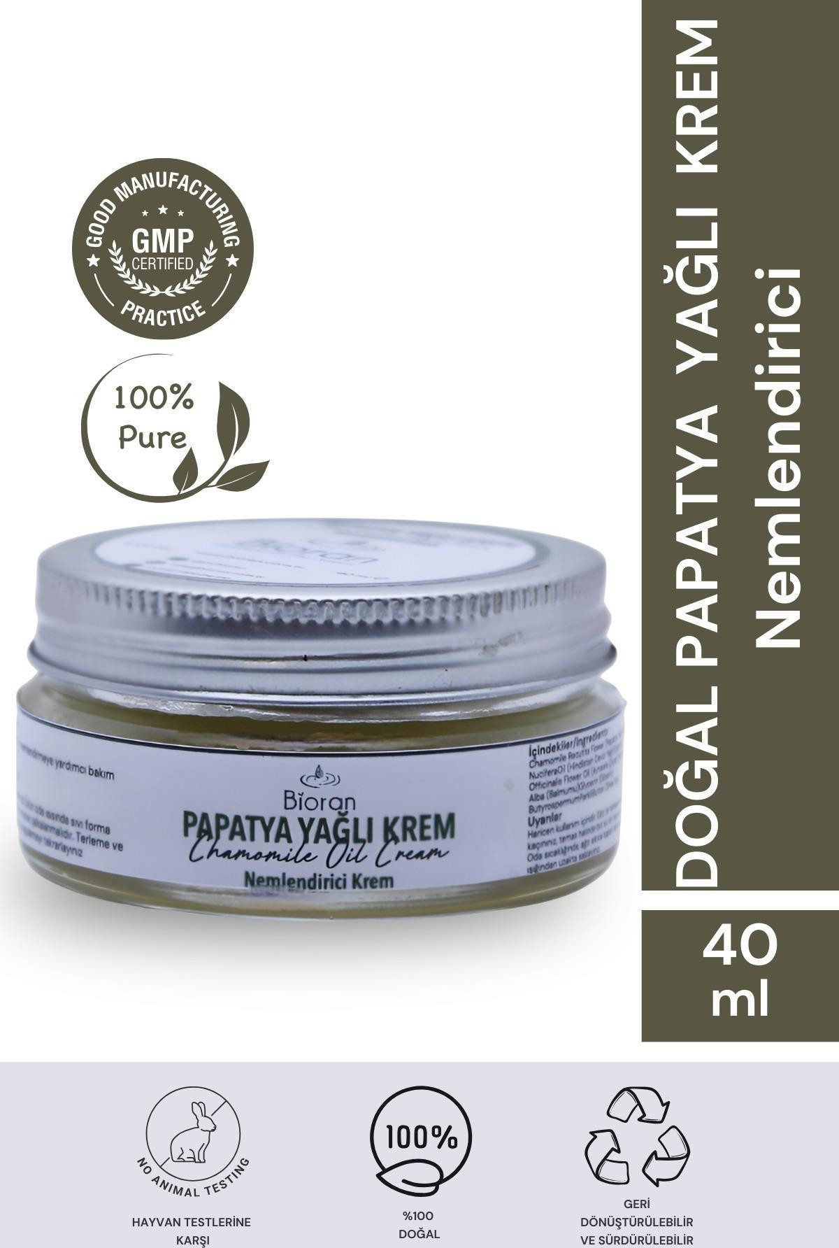 Bioran Papatya Yağlı %100 Doğal Içerikli Yoğun Bakım Kremi 40 Ml. - idefix