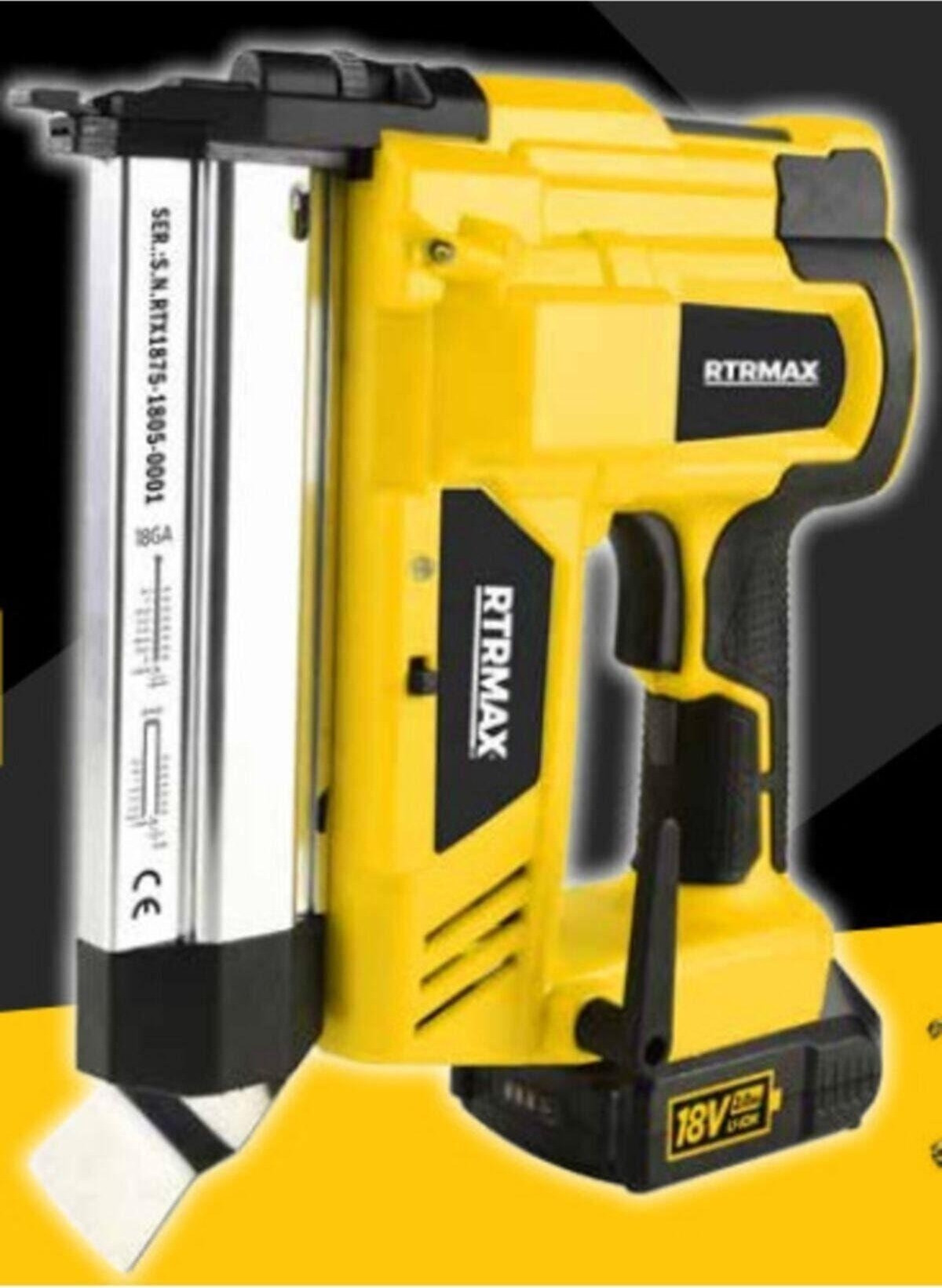 Rtrmax Rtr Max Rtx1875 18v 2ah Akülü Çivi Ve Zımba Çakma Makinası - idefix