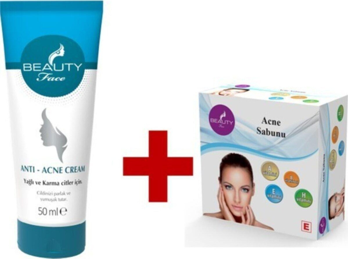 Beauty Face Anti Akne Ve Sivilce Kremi 50 Ml+ Acne Sabun 30 Gr - idefix
