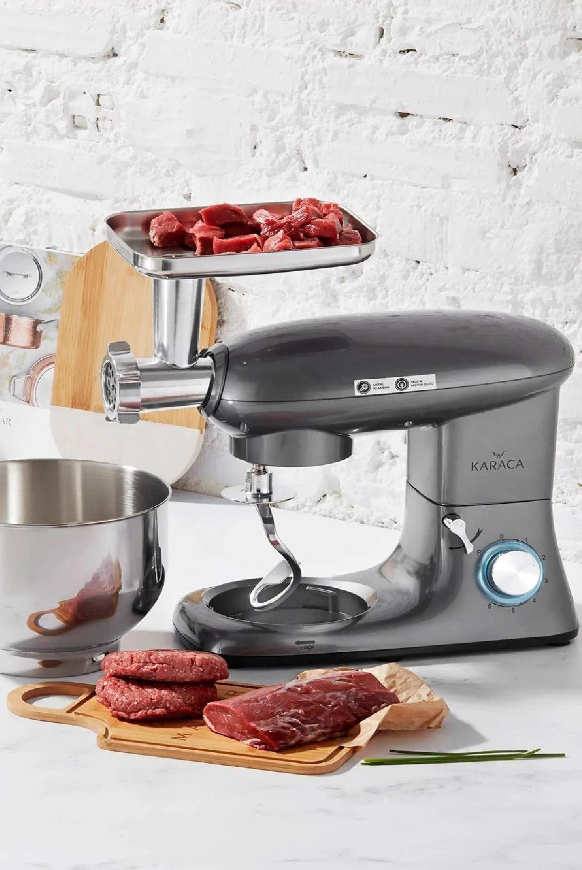 Karaca Multichef Antrasit 5.5 lt 1900 W Stand Mikser - idefix