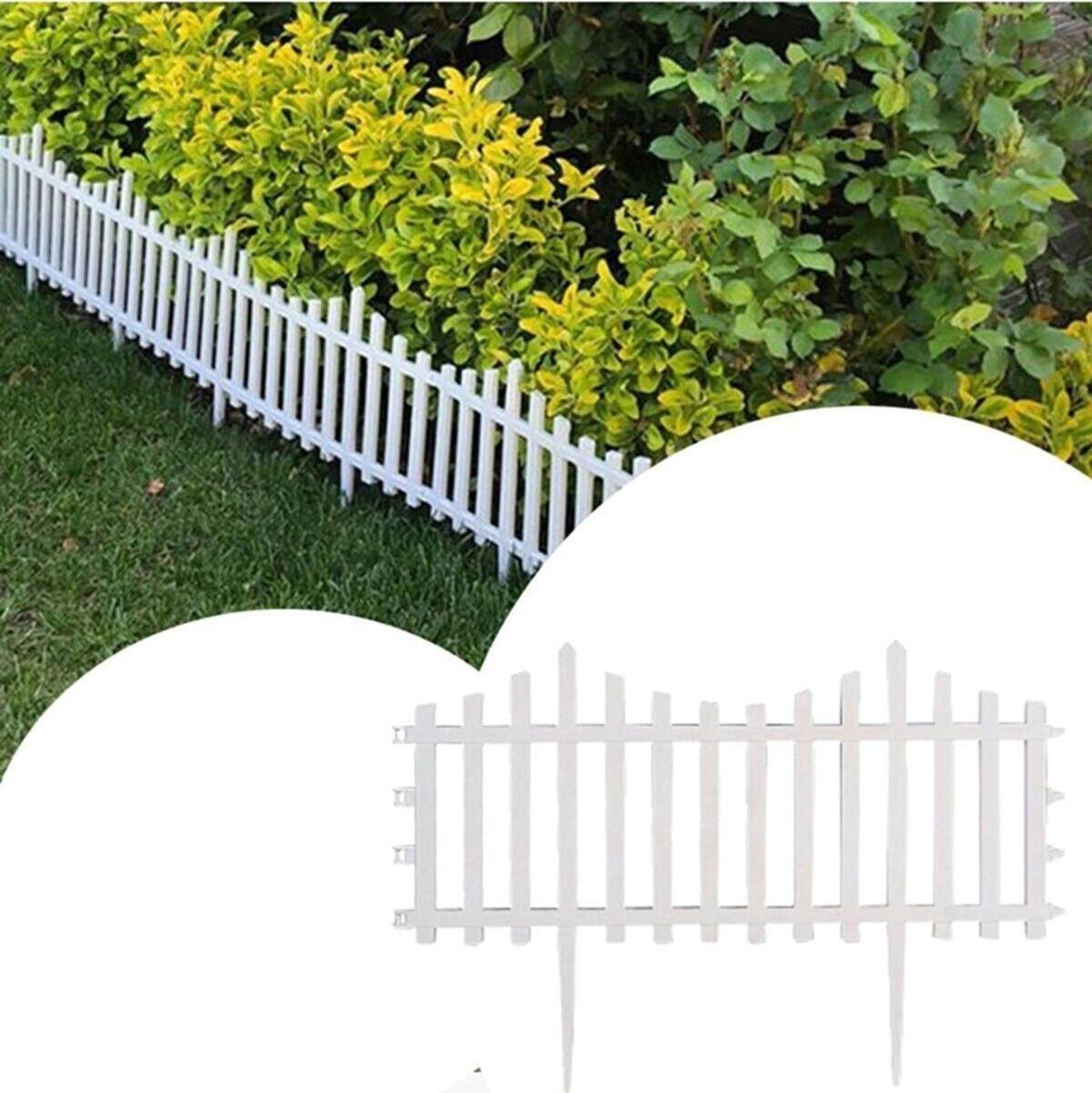 ARSPOLO Beyazdekoratif Plastik Çit Bahçe Çiti Peyzaj Koruma 1 Adet ...