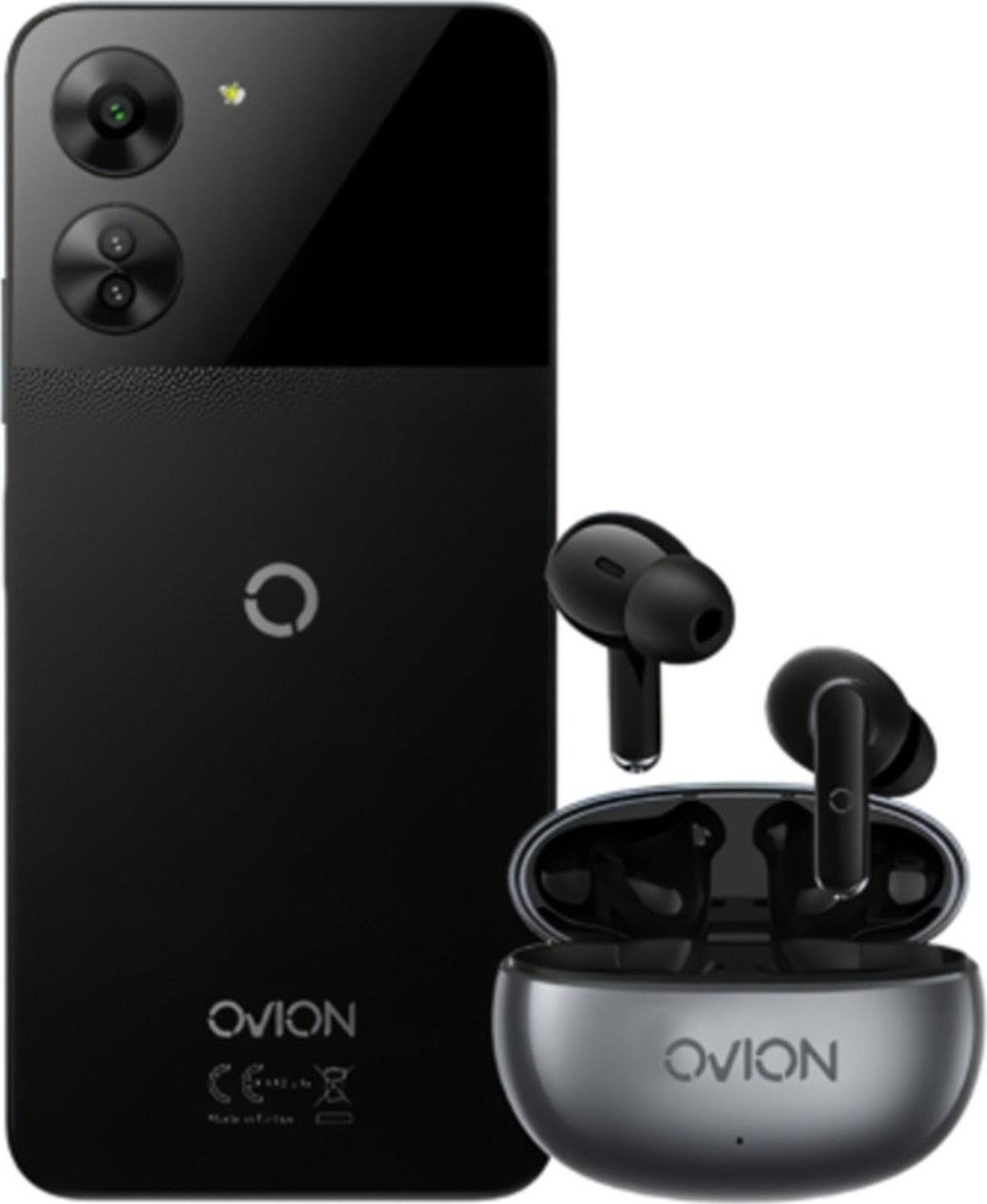 Ovion V10 Lite 128GB Siyah + Vio Pod1 Bluetooth Kulaklık Hediyeli - idefix