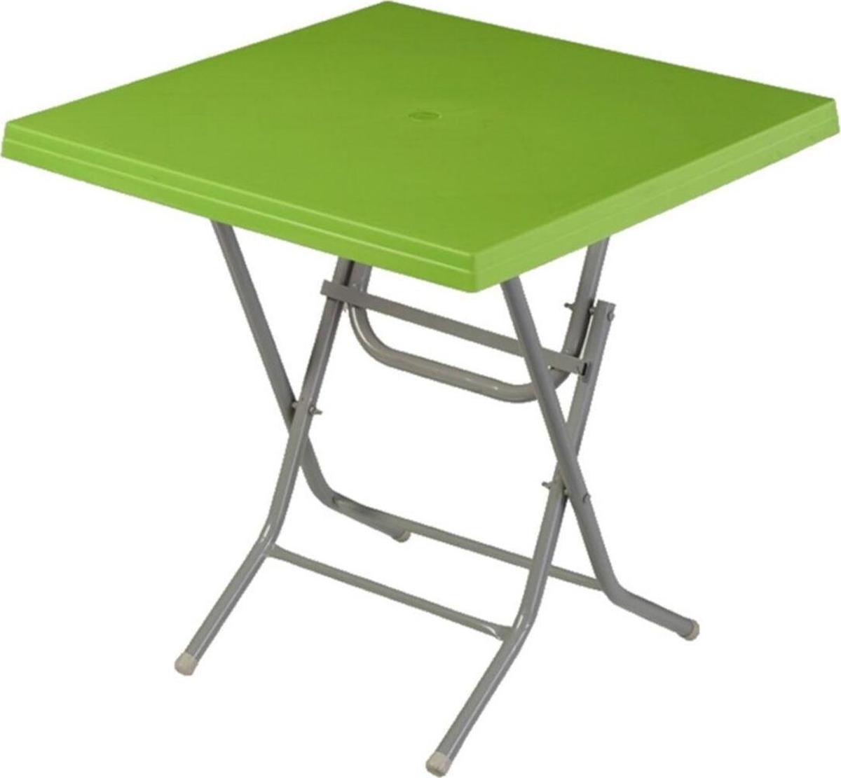 Dogant Yeşil Katlanır Masa Bahçe Balkon Katlanır Masa 75*75 - idefix