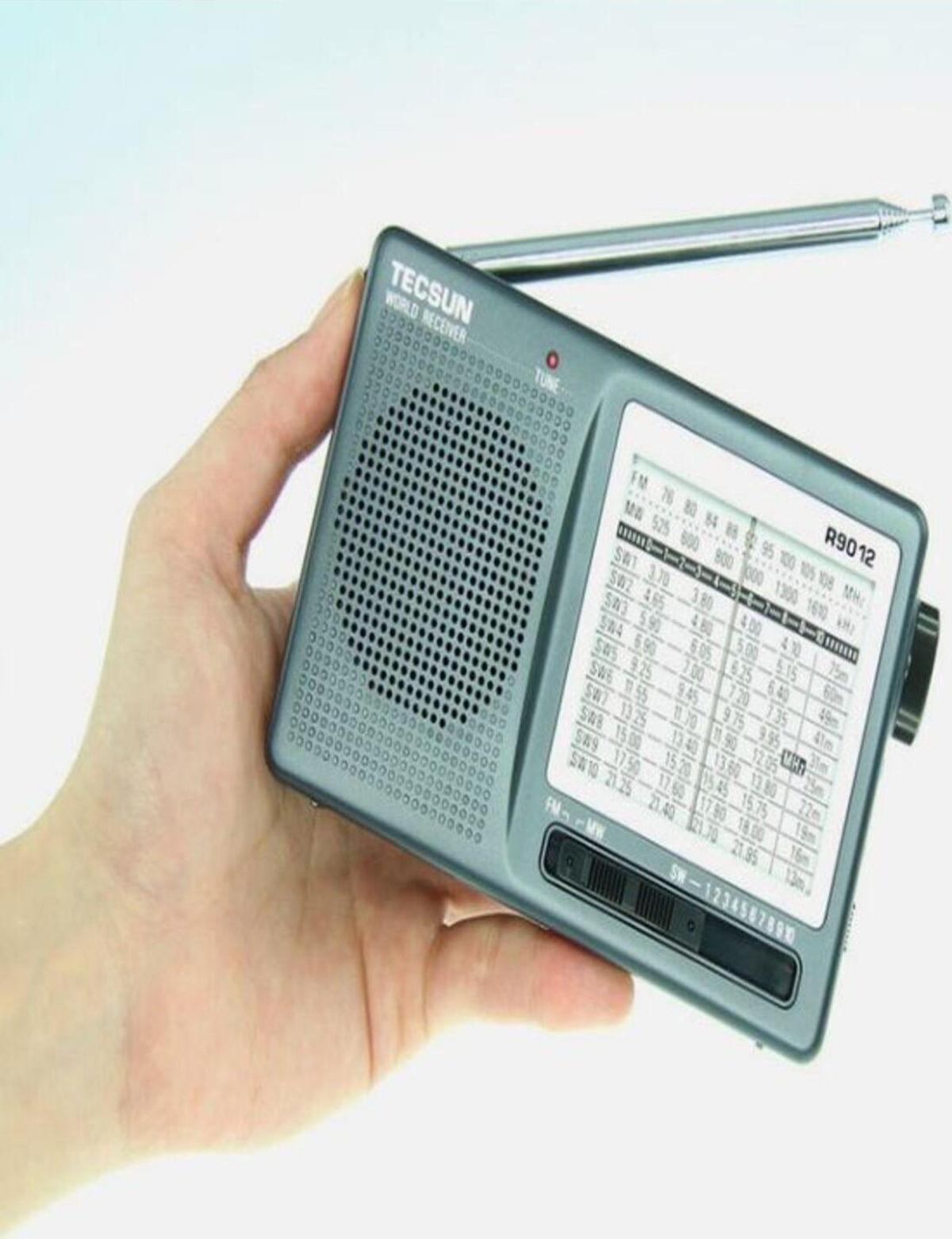 TECSUN R-9012 Taşınabilir Analog Radyo Kısa Dalga FM Stereo Alıcı 12 Bantlı Dünya Radyosu - idefix