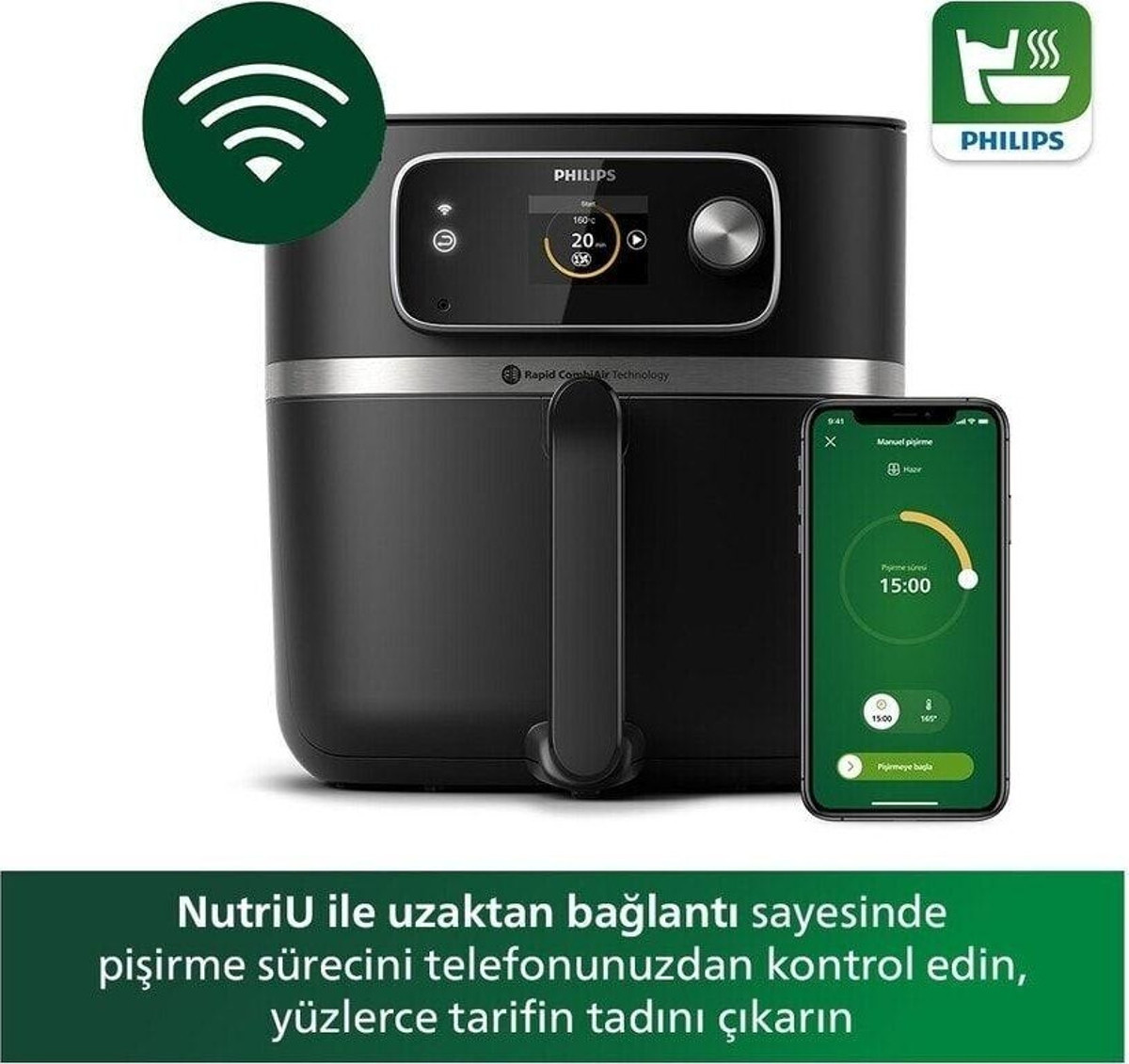 Philips Airfryer Combi Xxl Geniş Aile fritözü - - idefix
