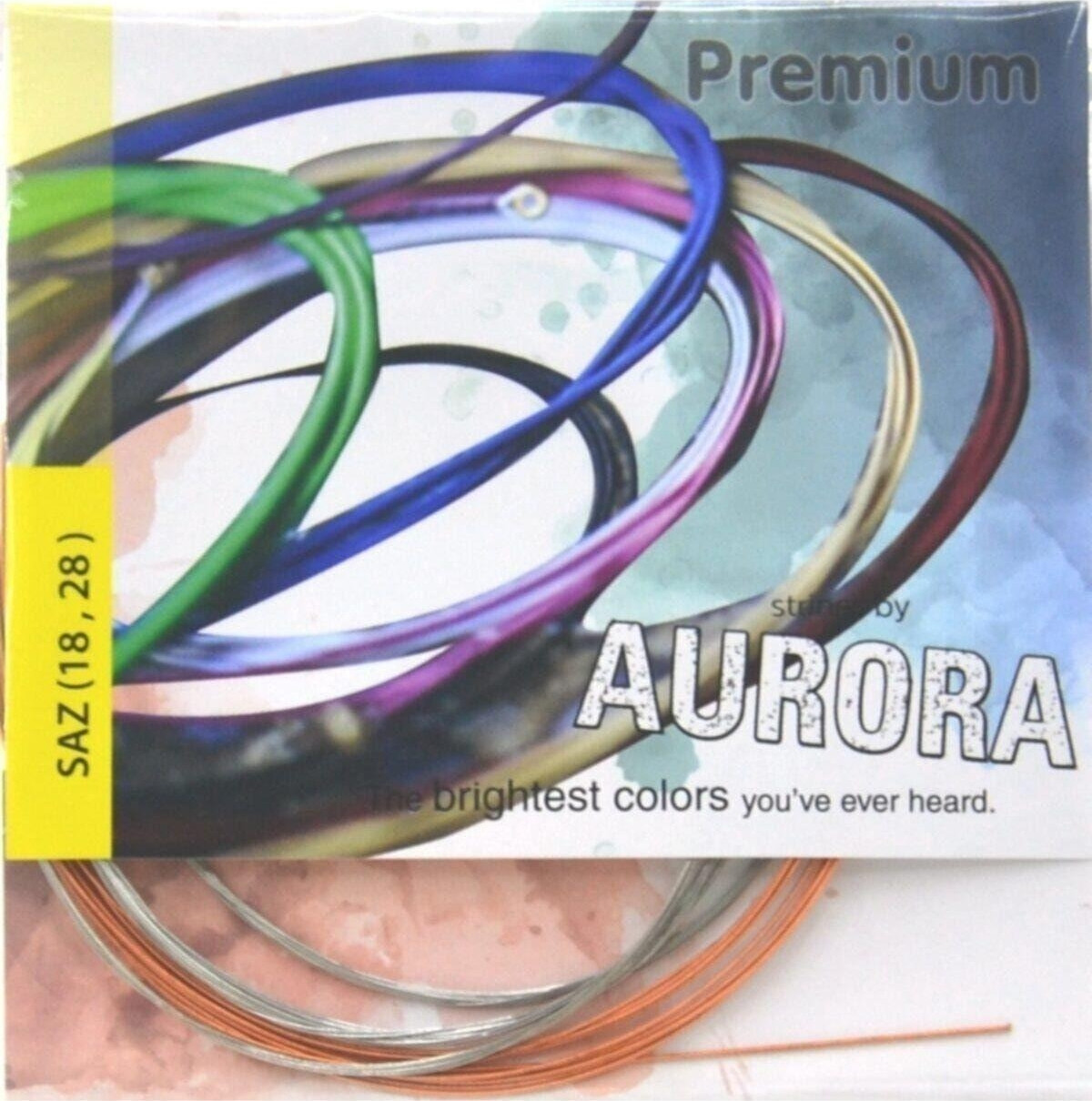 Aurora Premium Profesyonel Bakır Bamlı Saz Teli 0,18 Kısa Sap Bağlama ...