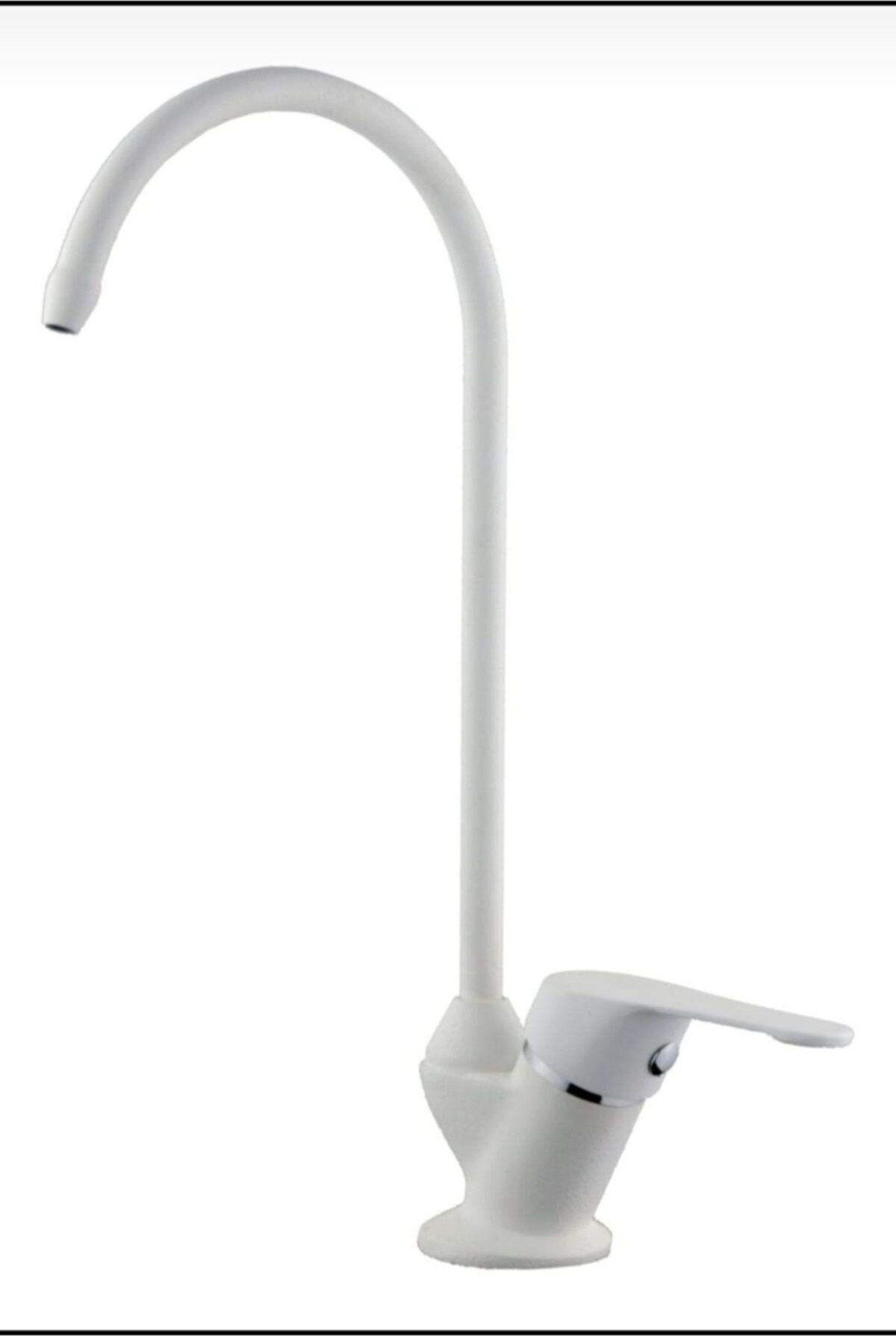 Fiyonk Armatür Mix Su Arıtma Cihazı Musluğu Kuğu Model Beyaz - idefix