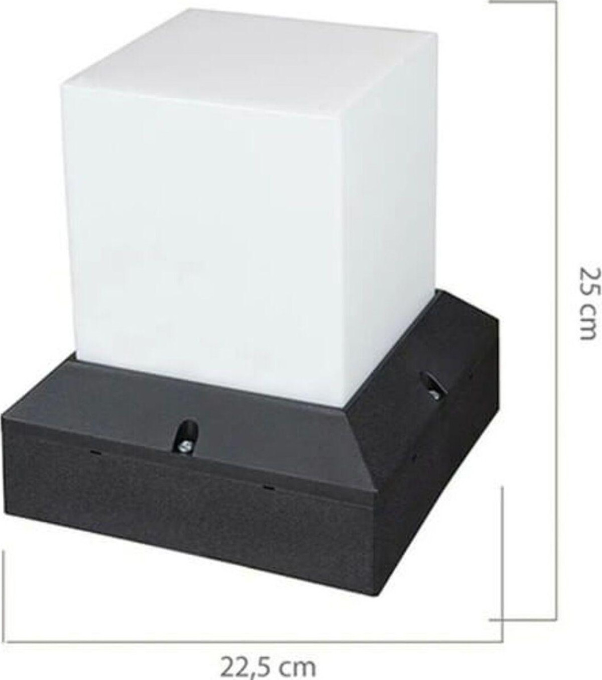Full Reyon 10 Watt Beyaz Işık E27 Duylu Bahçe Duvar Apliği, Modern Dış ...