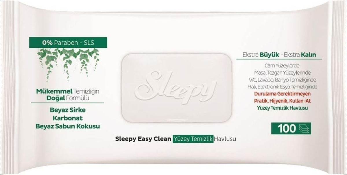 Sleepy Easy Clean Yüzey Temizlik Havlusu 100'lü 2 Adet - idefix
