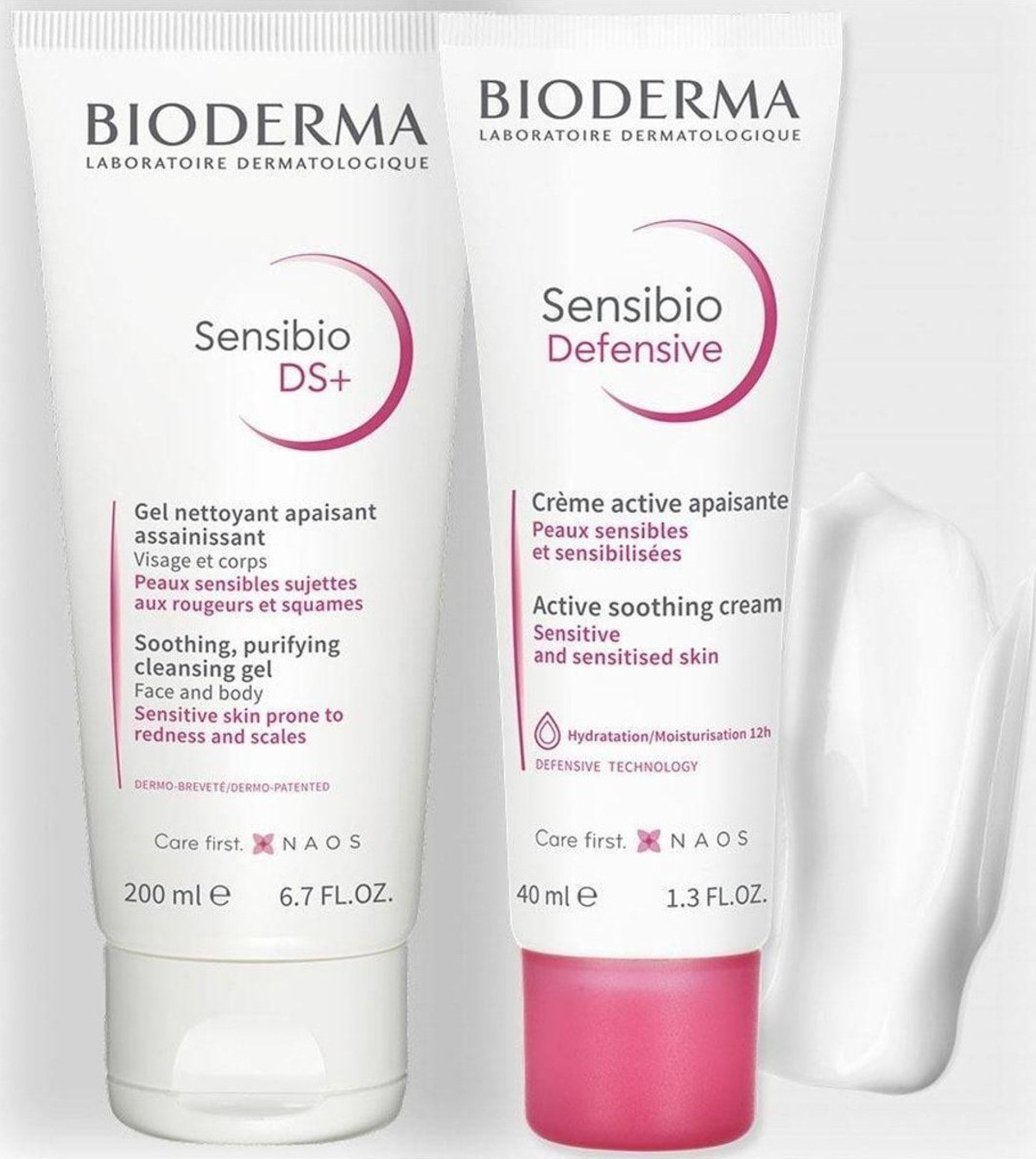 Bioderma Sensibio Ds+ Foaming Gel 200 Ml + Sensibio Defensive Cream 40 ...