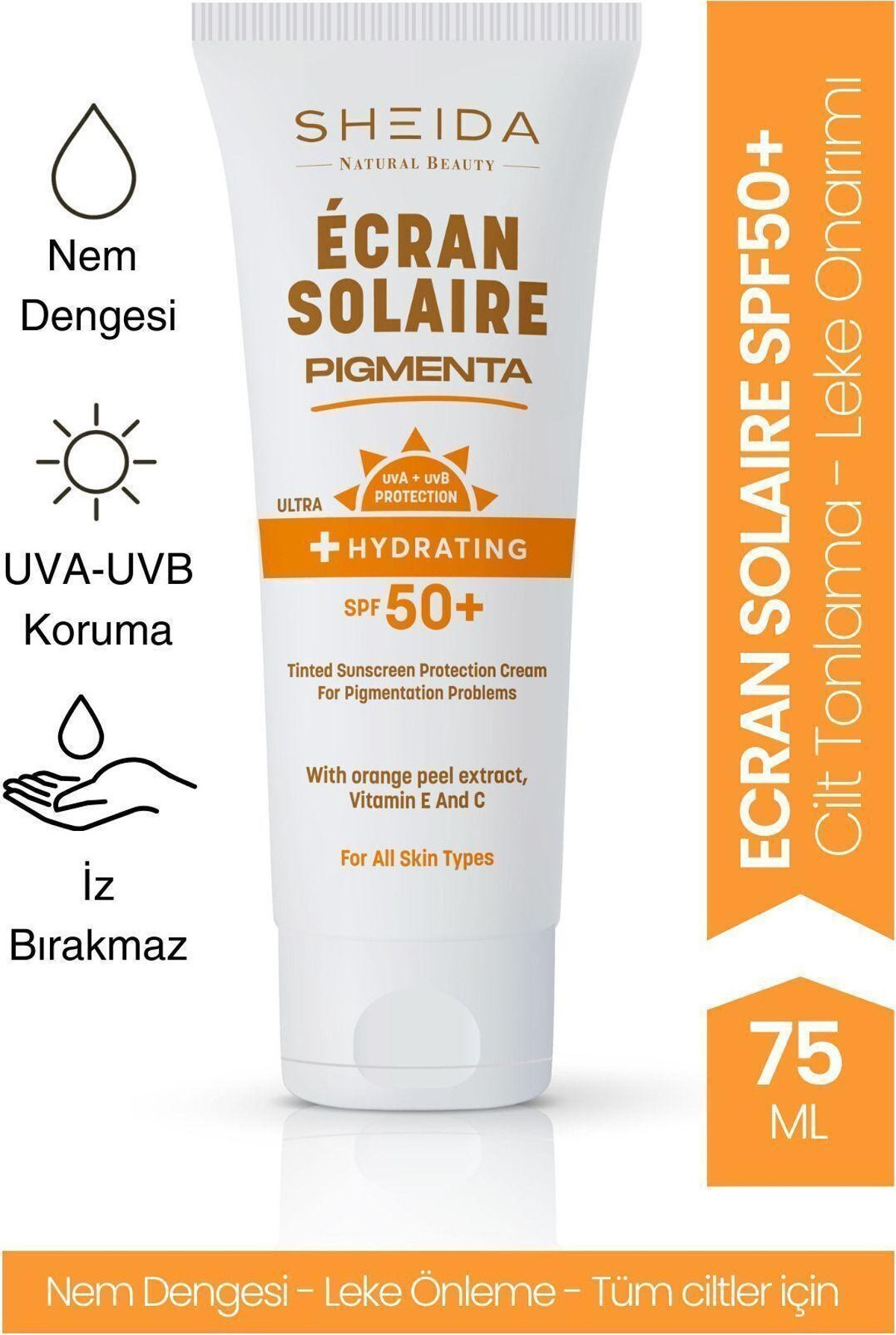 Sheida Ecran Solaire Pigmenta Ve Spf 50 Güneş Kremi 75 ml | Leke ...
