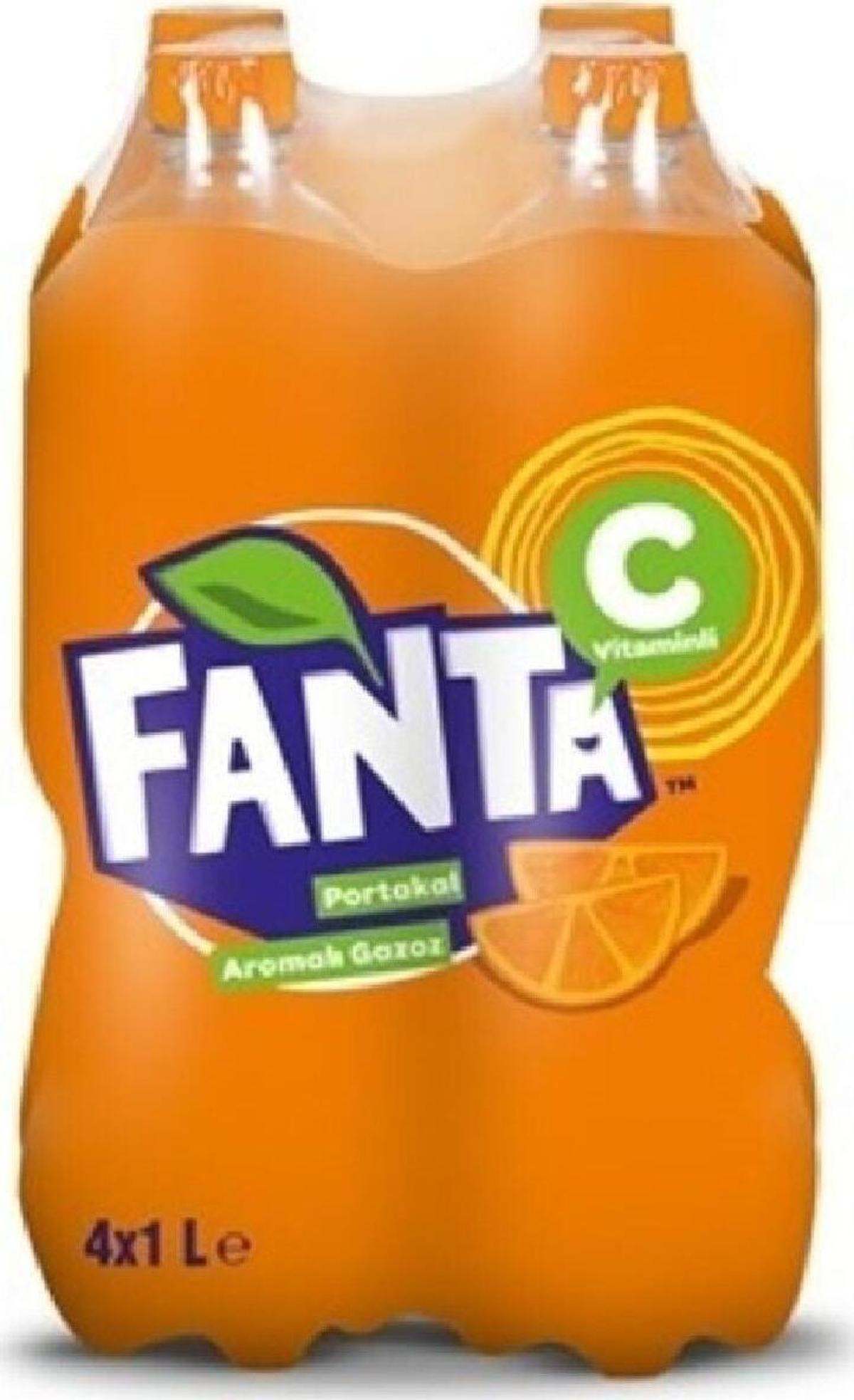 Fanta 4'Lü Portakal 1 Lt - idefix