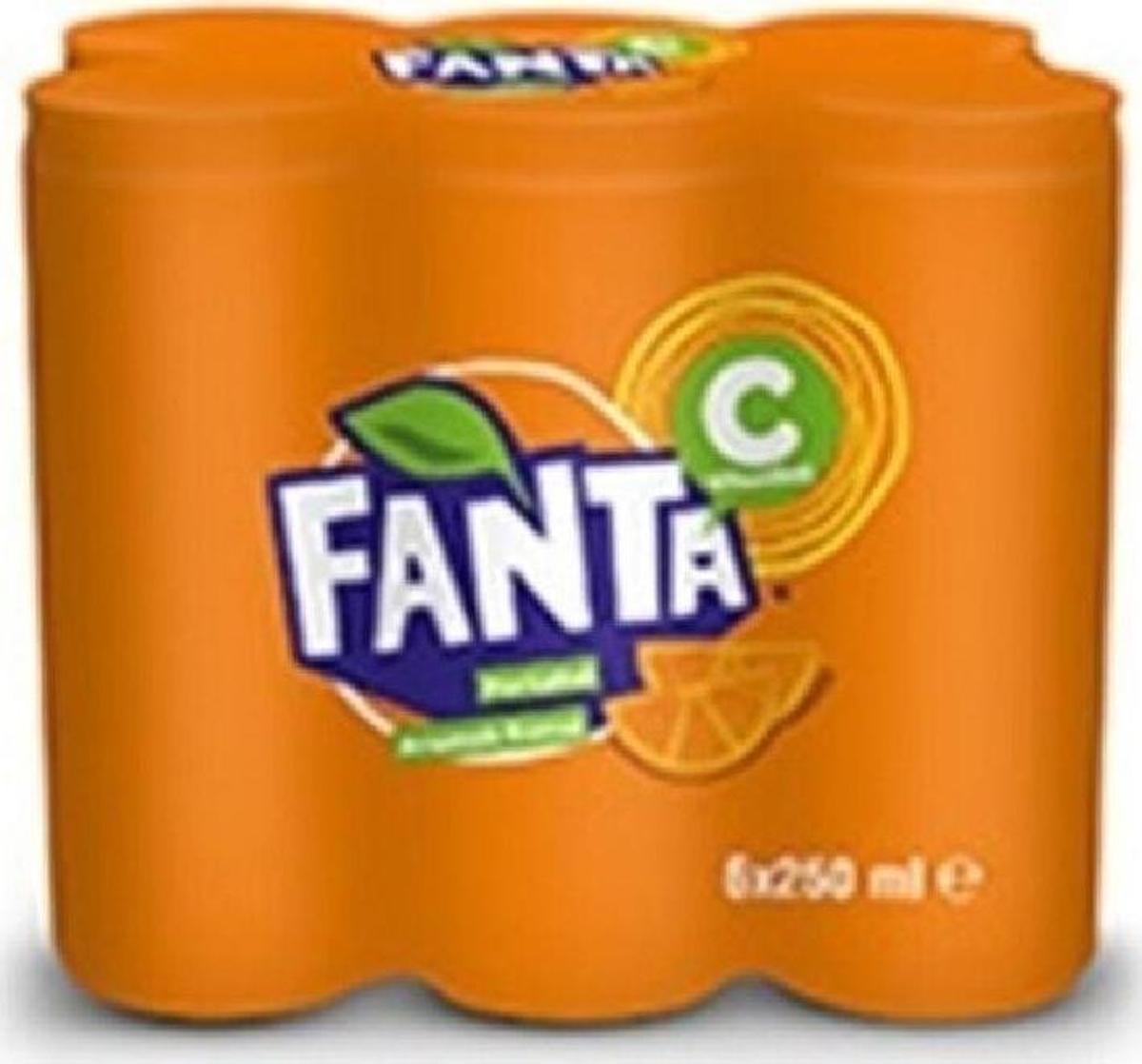 Fanta Portakal Kutu 6*250 Ml - idefix